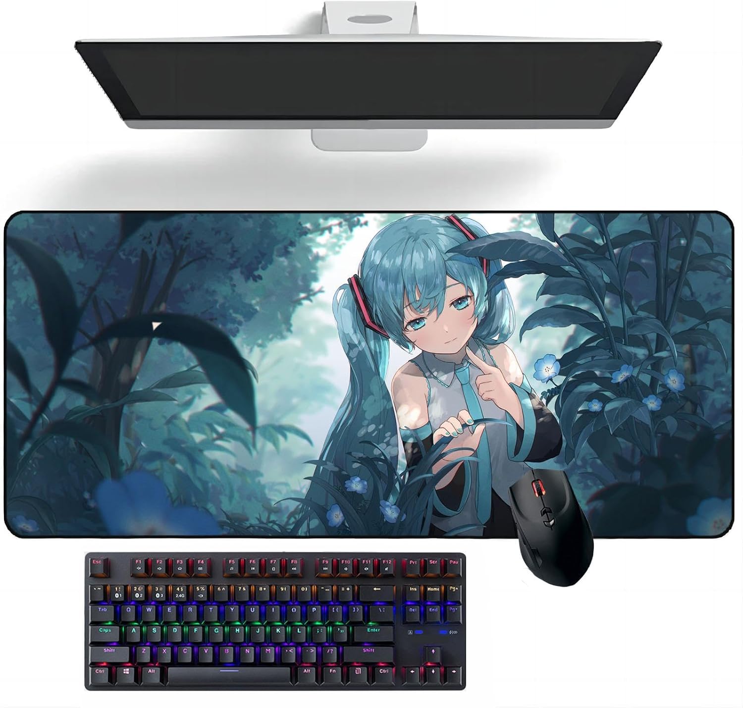 Amazon.com: ZEKYGPP Anime Mouse pad Hatsune Miku Anime Mouse Pads ...