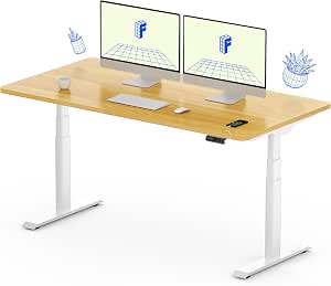 Amazon.com: FLEXISPOT E6 Pro Oval Leg Dual Motor 3 Stages Standing Desk ...
