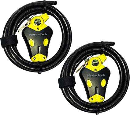 master lock Python candados de cable 8413 (Master), 2-6 ft : Amazon.com ...