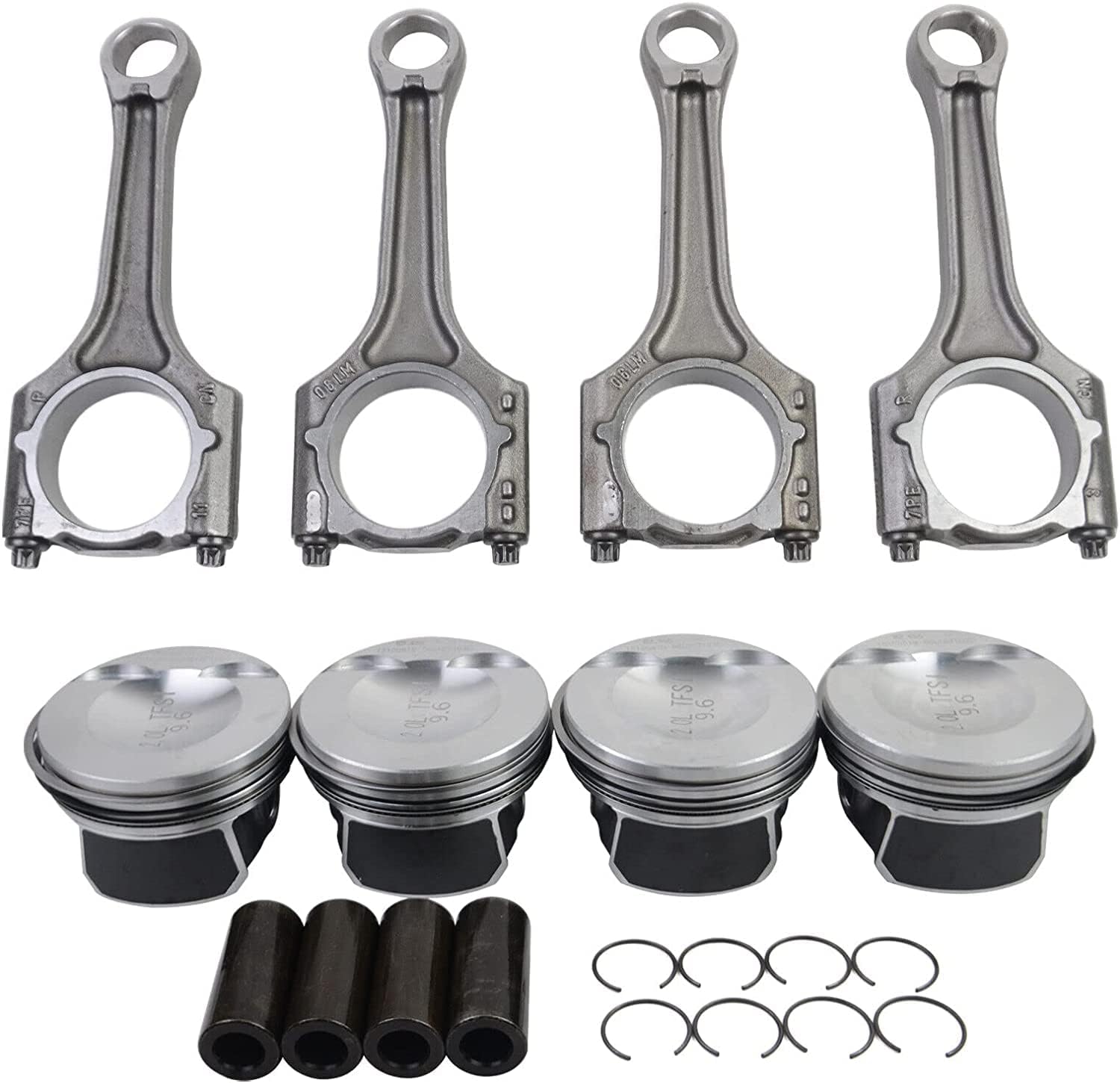 Amazon.com: Koomaha 23mm Piston & Connecting Rod Set Replacement for ...