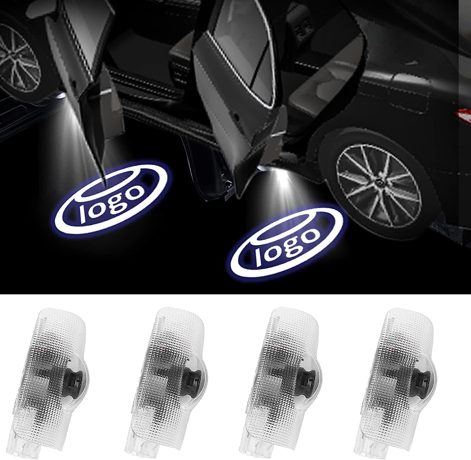 Amazon.com: NicpeT 2 PCS LED Car Door Lights Logo Projector Compatible ...