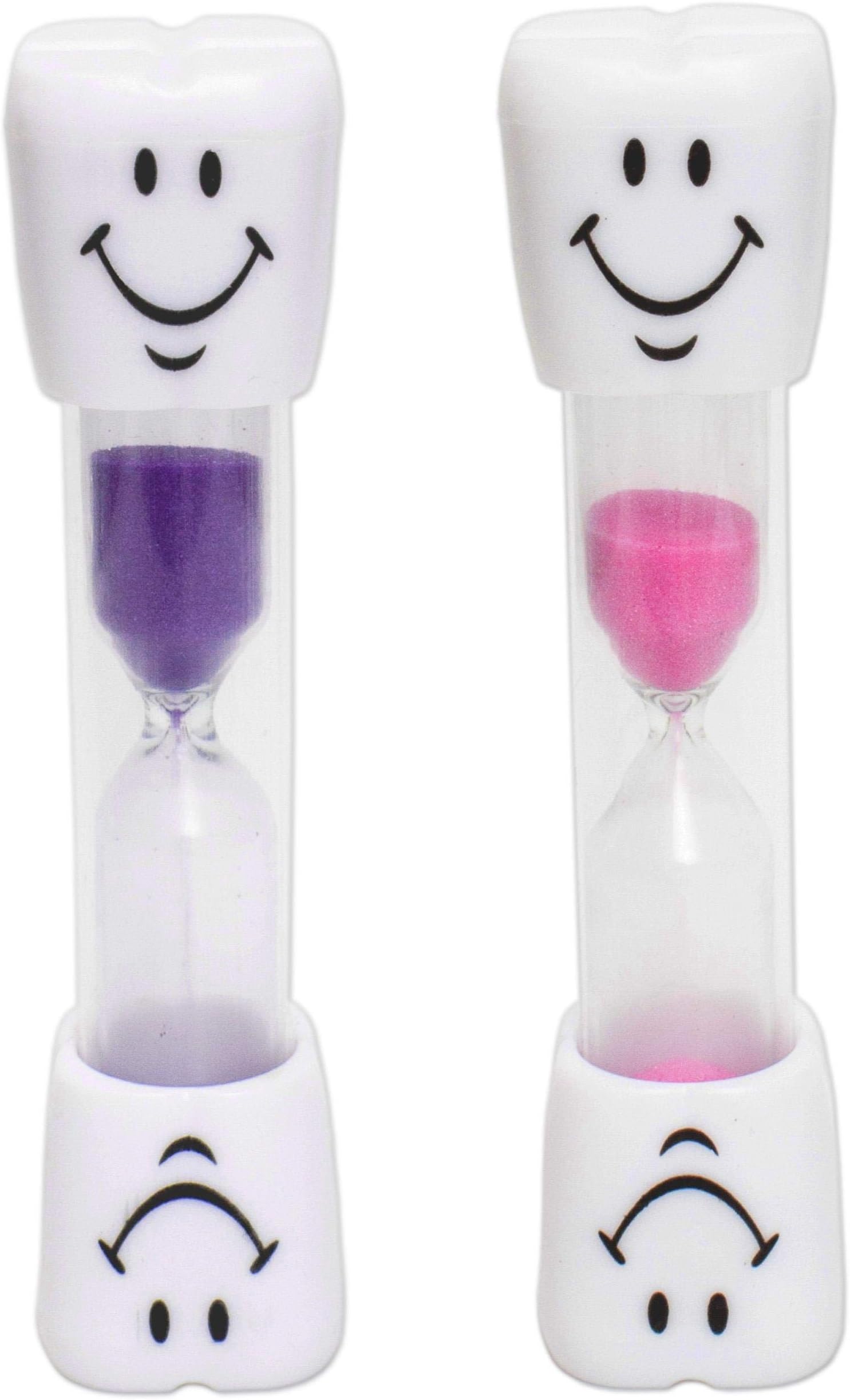 HONWELL Kids Toothbrush Timer 2 Pack Sand Timers for Children 2 Minute ...