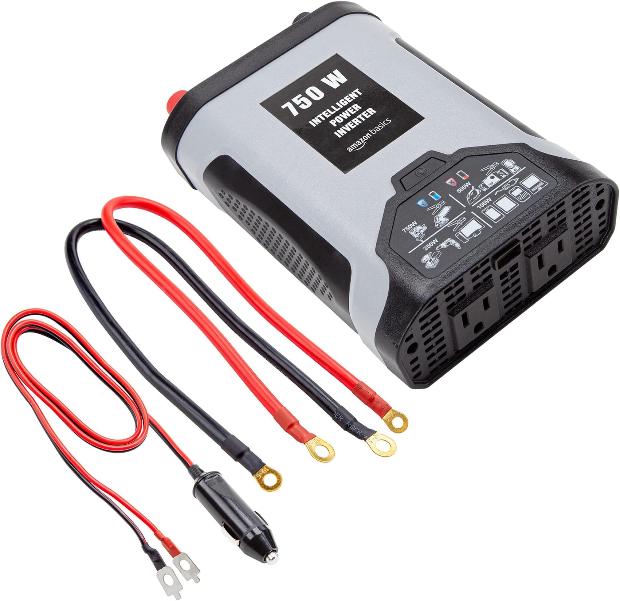 Amazon.com: POTEK 750W Power Inverter 12V DC to 110V AC Car Adapter ...