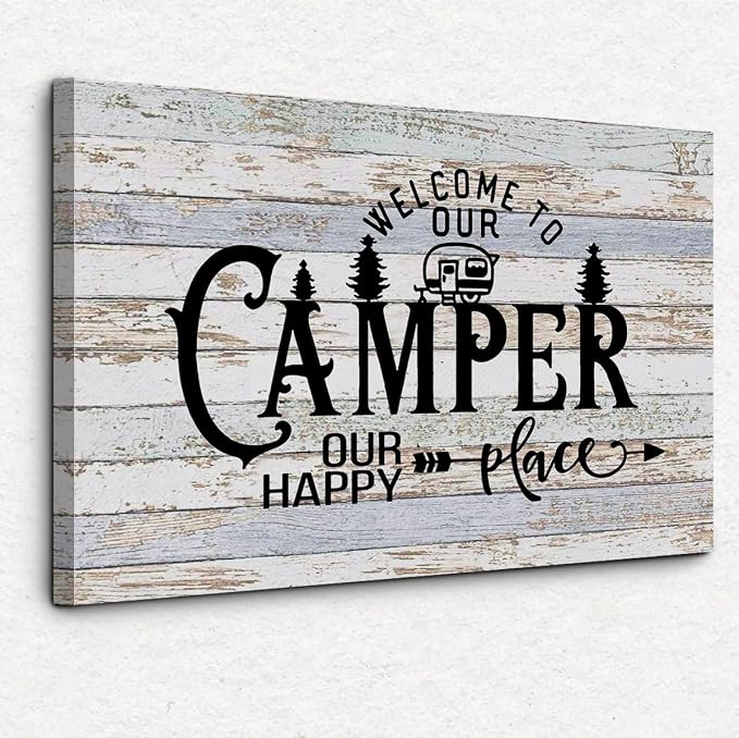 Amazon.com: Nogrit Camping Wall Art, Camping Decor forCamper RV Wall ...