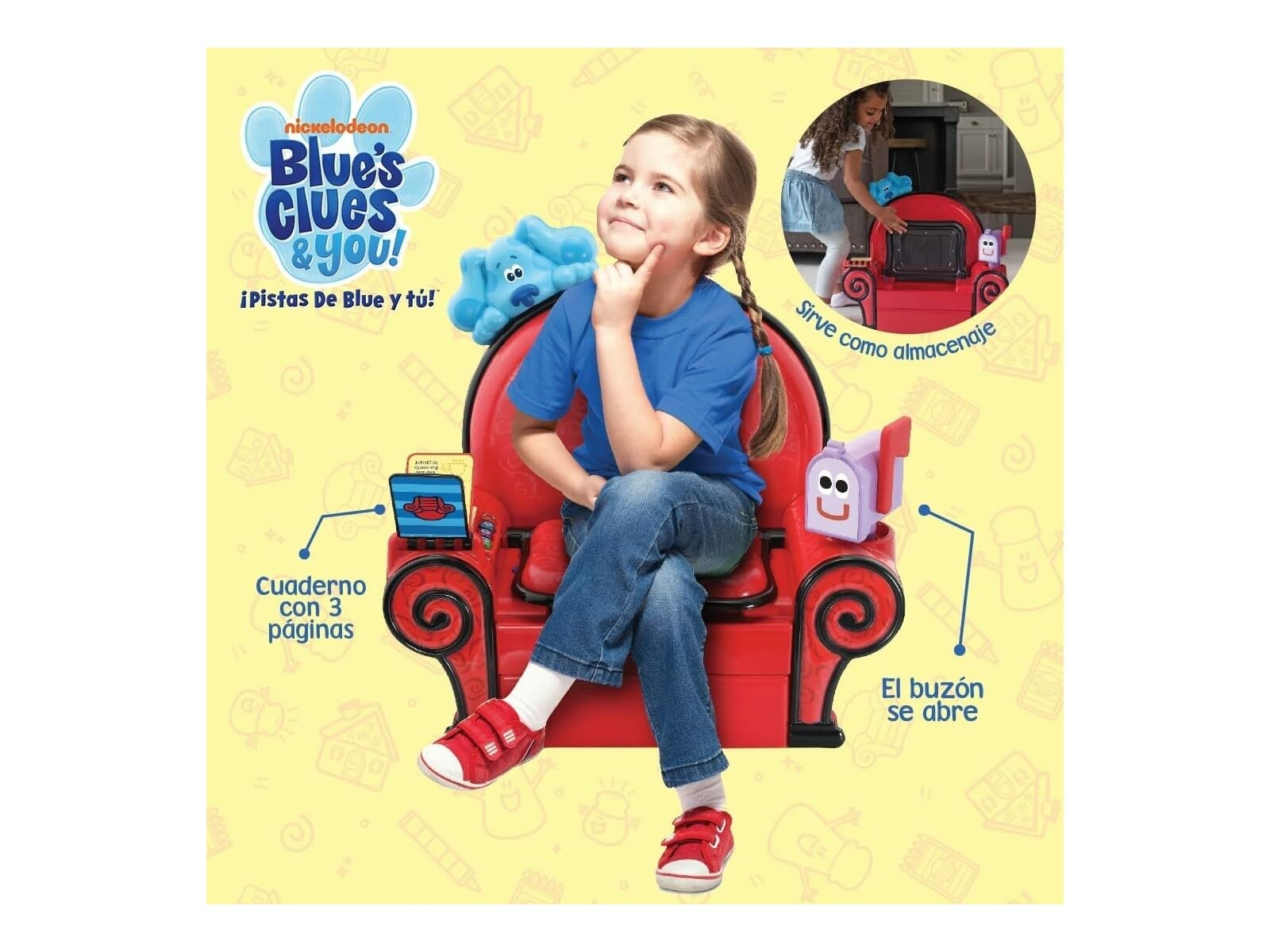 Blue S Clues Foam Thinking Chair