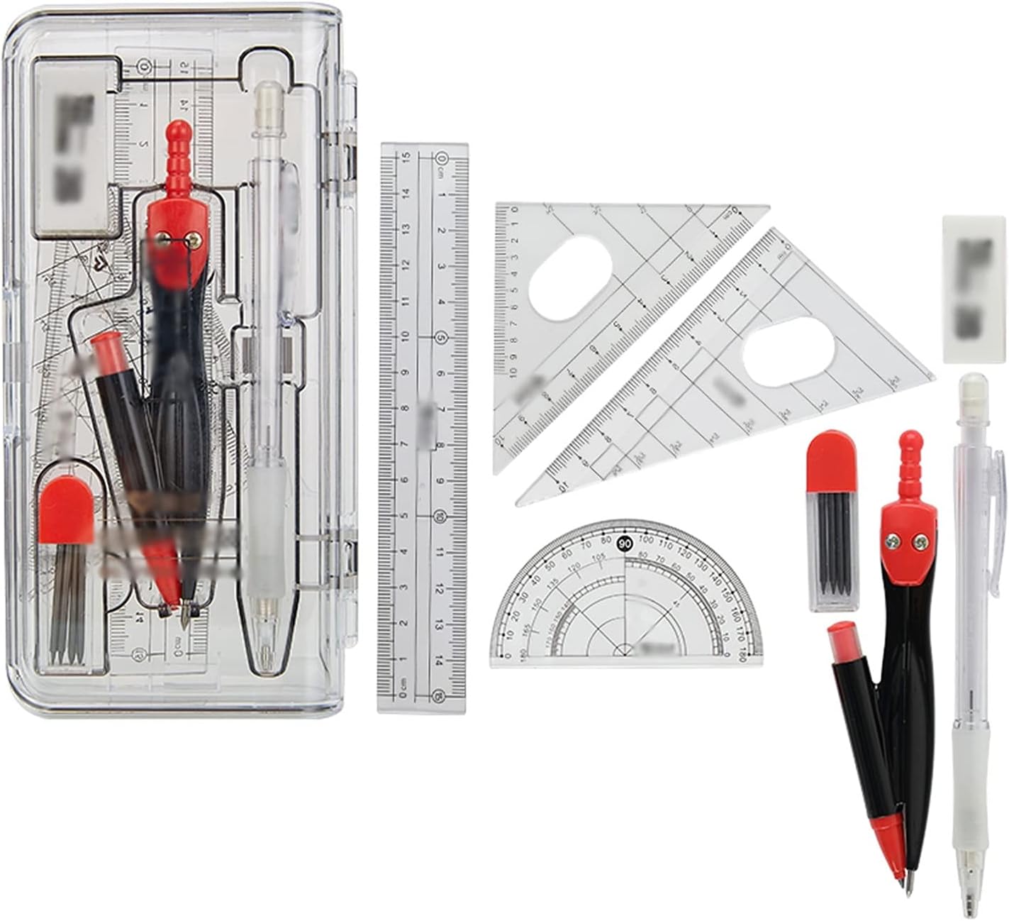 Amazon.com: Geometry Compass Set Sets 8 Piece Student Supplies with ...