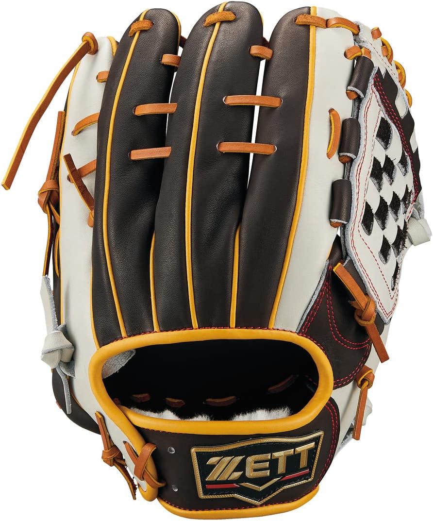 Amazon | ゼット(ZETT) 軟式野球 グラブ プロステイタス 源田壮亮選手タイプ ブラウン×グレー 右投げ用 | ゼット(ZETT) | グラブ・ミット