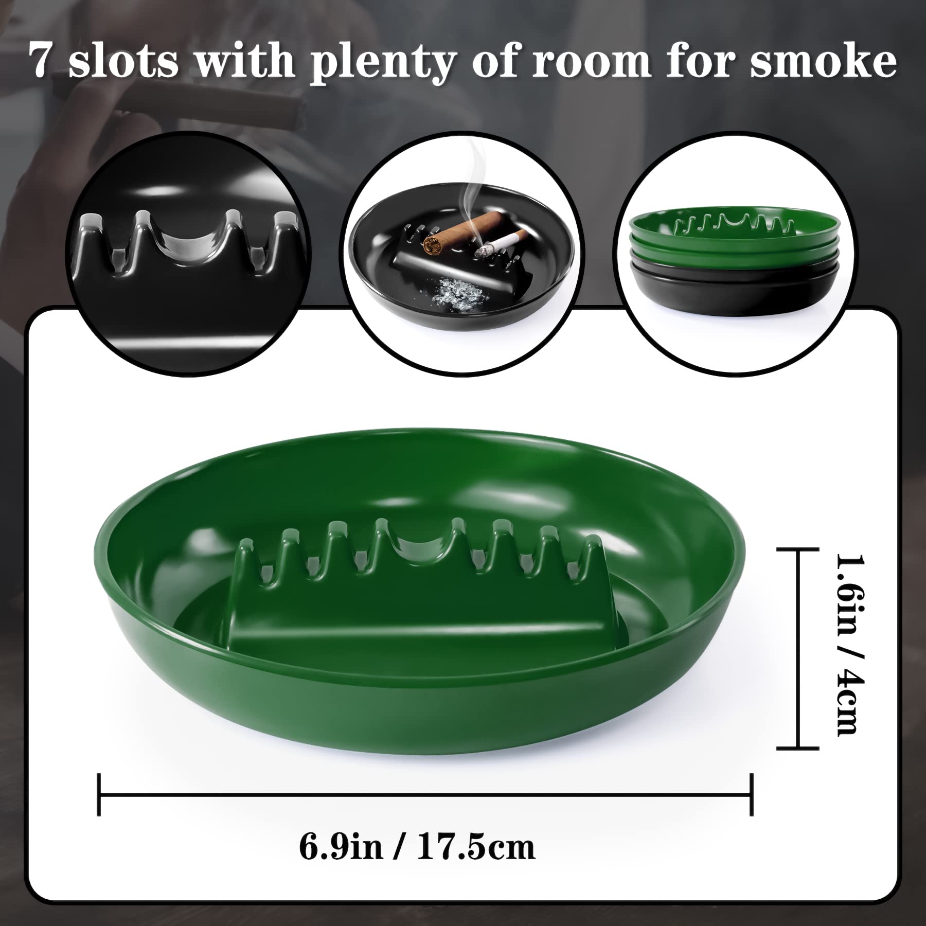 Snapklik.com : Grovind Plastic Ashtrays For Cigarettes And Cigars ...