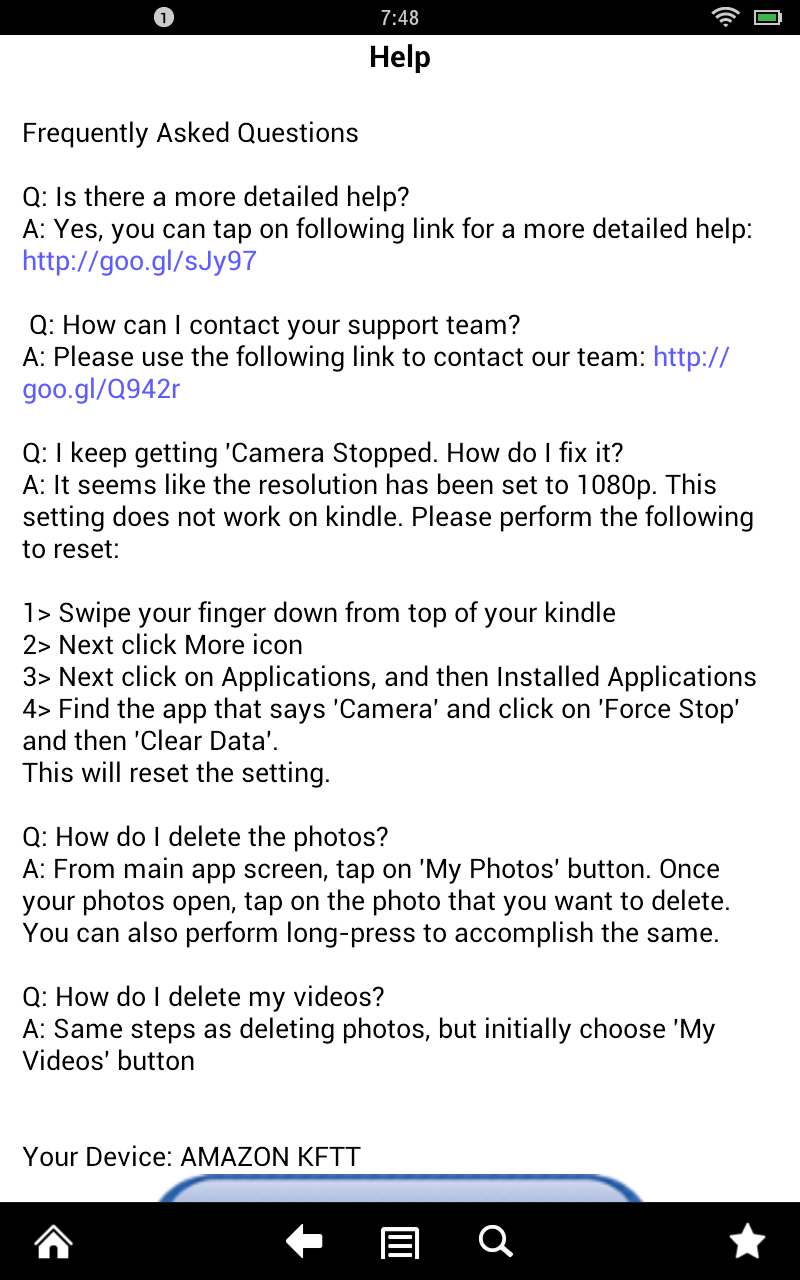 inFOCUS HD Camera (Kindle Tablet Edition) - App on Amazon Appstore