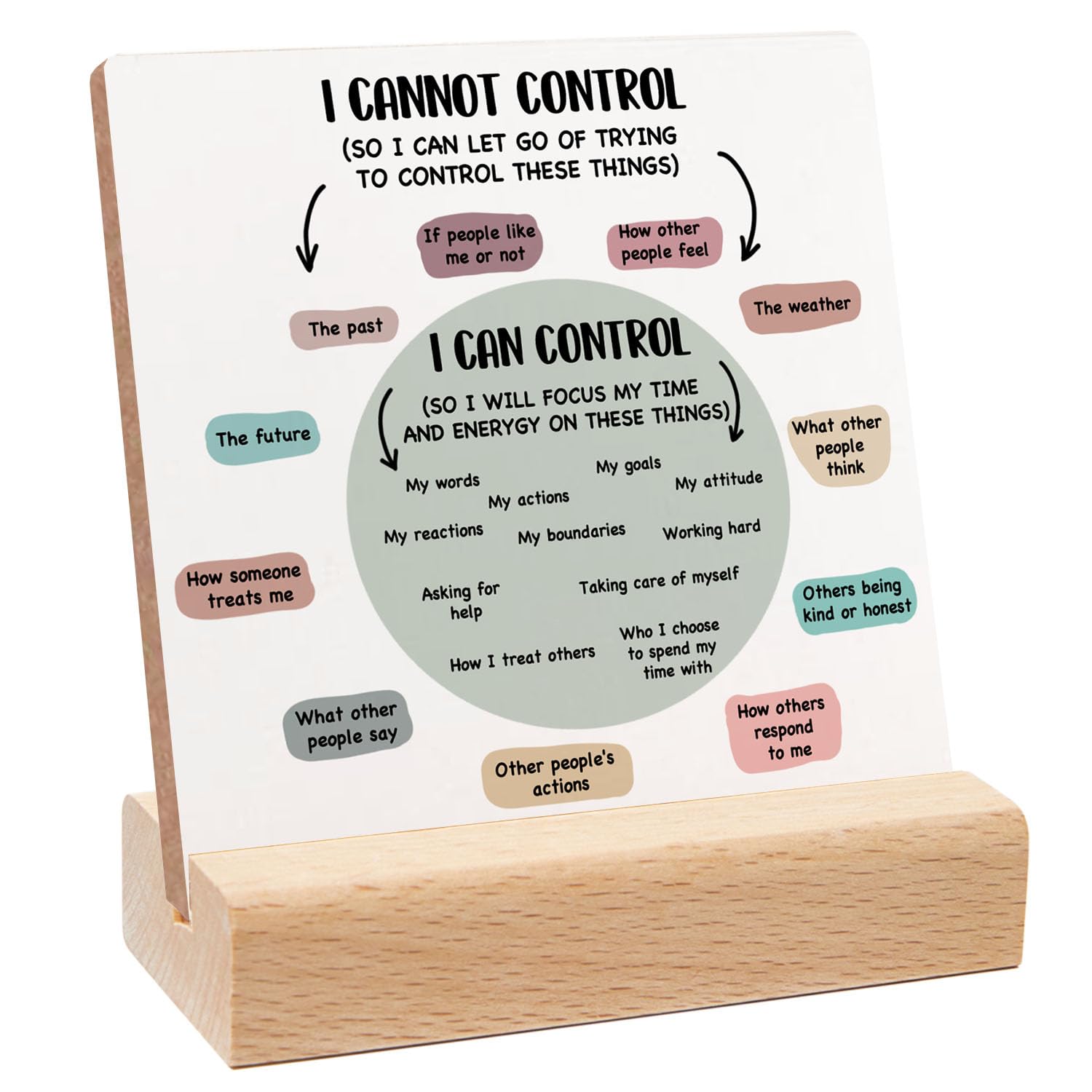 Amazon.com: Mental Health Inspirational Gift, Colorful Positive Self ...