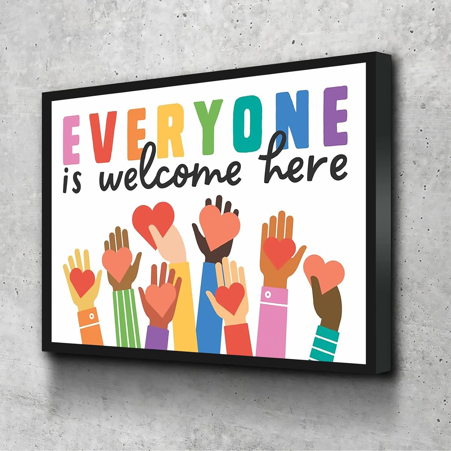 Amazon.com: Baby Farmhouse Wall Sign,Everyone Is Welcome Here,Equality ...