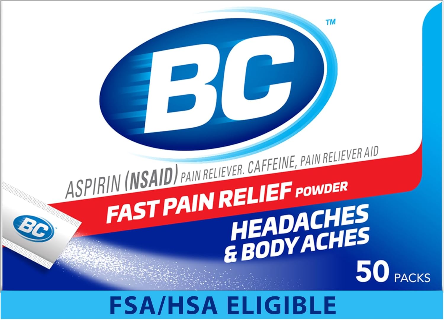 Amazon.com: BC Powder Original Strength Pain Reliever, Aspirin Dissolve ...