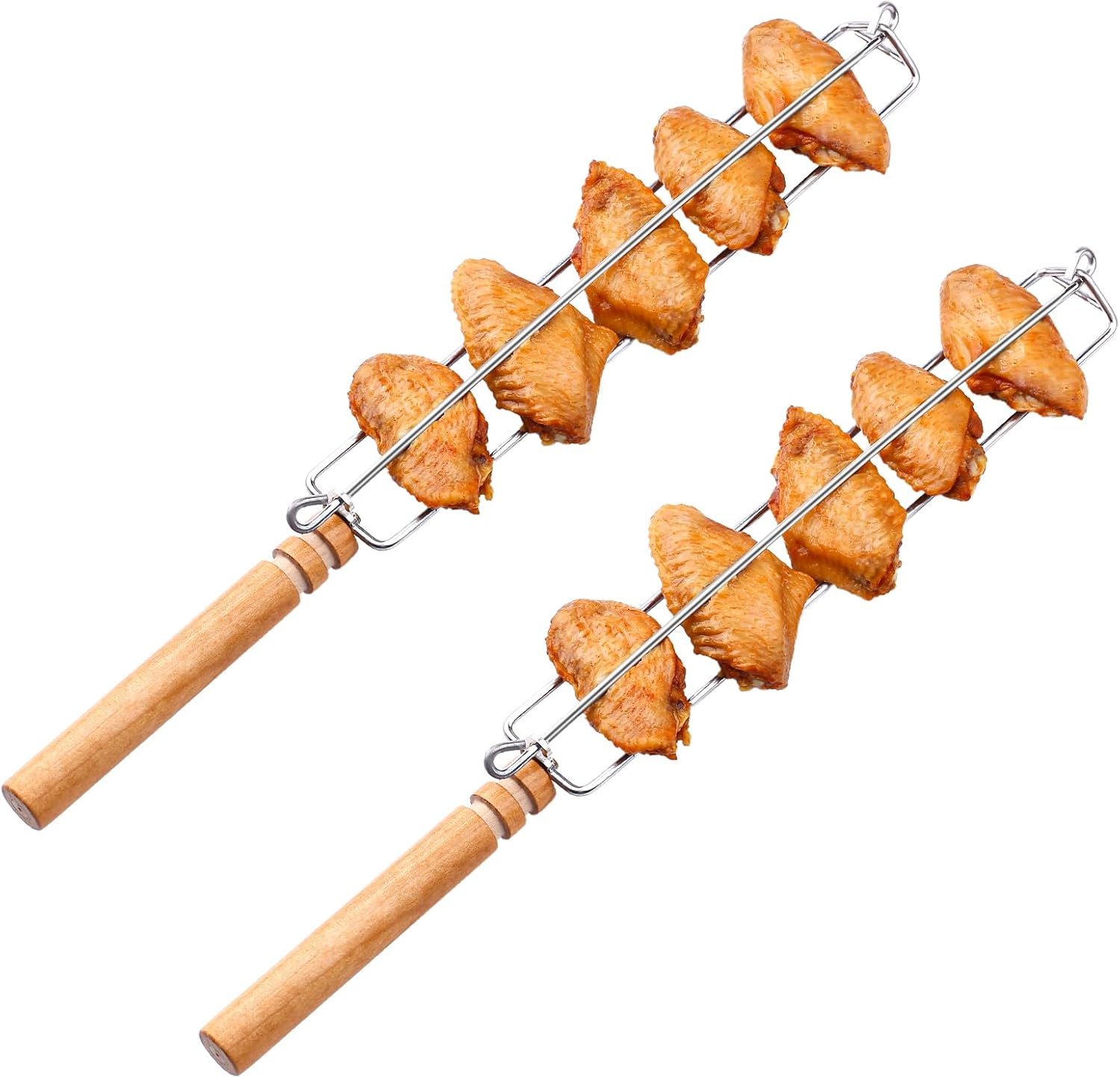 Amazon.com: Wing Rails for Grilling Chicken Wings: Outdoor Barbecue ...