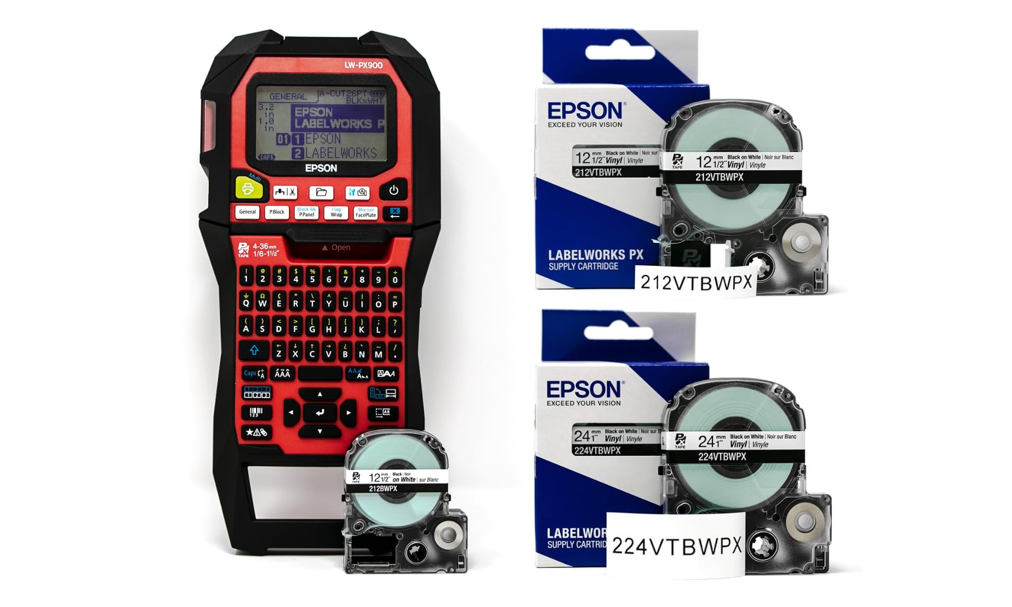 Amazon.com : LABELWORKS Epson LW-PX900 Industrial Label Maker and Black ...