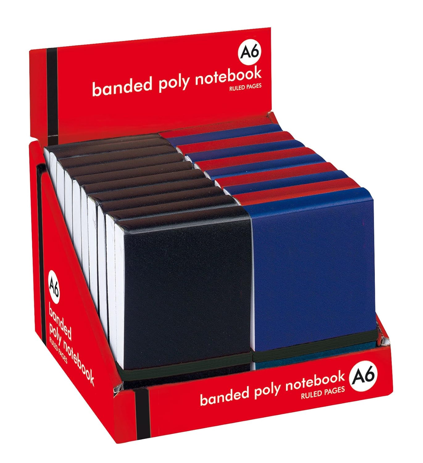 A6 Banded Poly Notebook : Amazon.co.uk: Stationery & Office Supplies