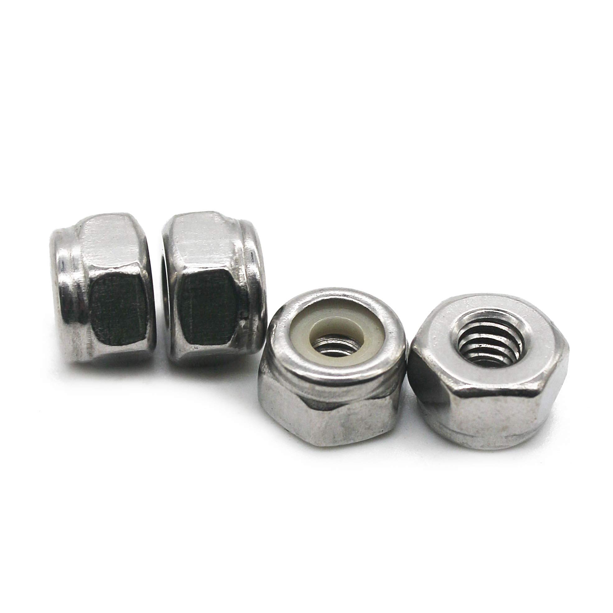 Snapklik.com : #10-24 Hexagon Nylon Locking Nuts