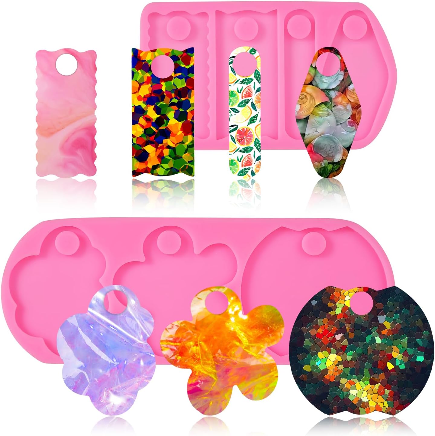 Amazon.com: 2Pcs Name Plate Resin Molds for Stanley Cup Lid, 10 ...