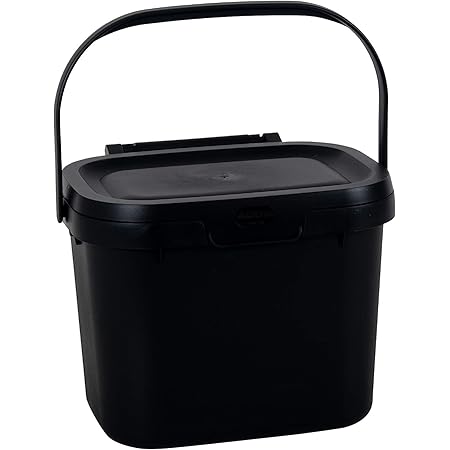 Addis Eco 100% Plastic Everyday Kitchen Food Waste Compost Caddy Bin, 4 ...