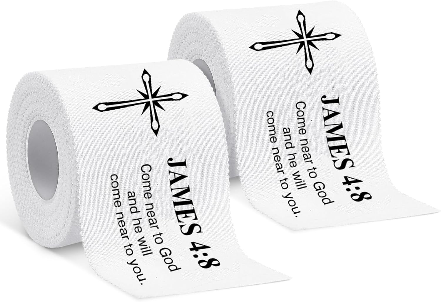 Amazon.com: MiniInflat 2 Pcs Christian Cross Athletic Tape 2IN X 23FT ...