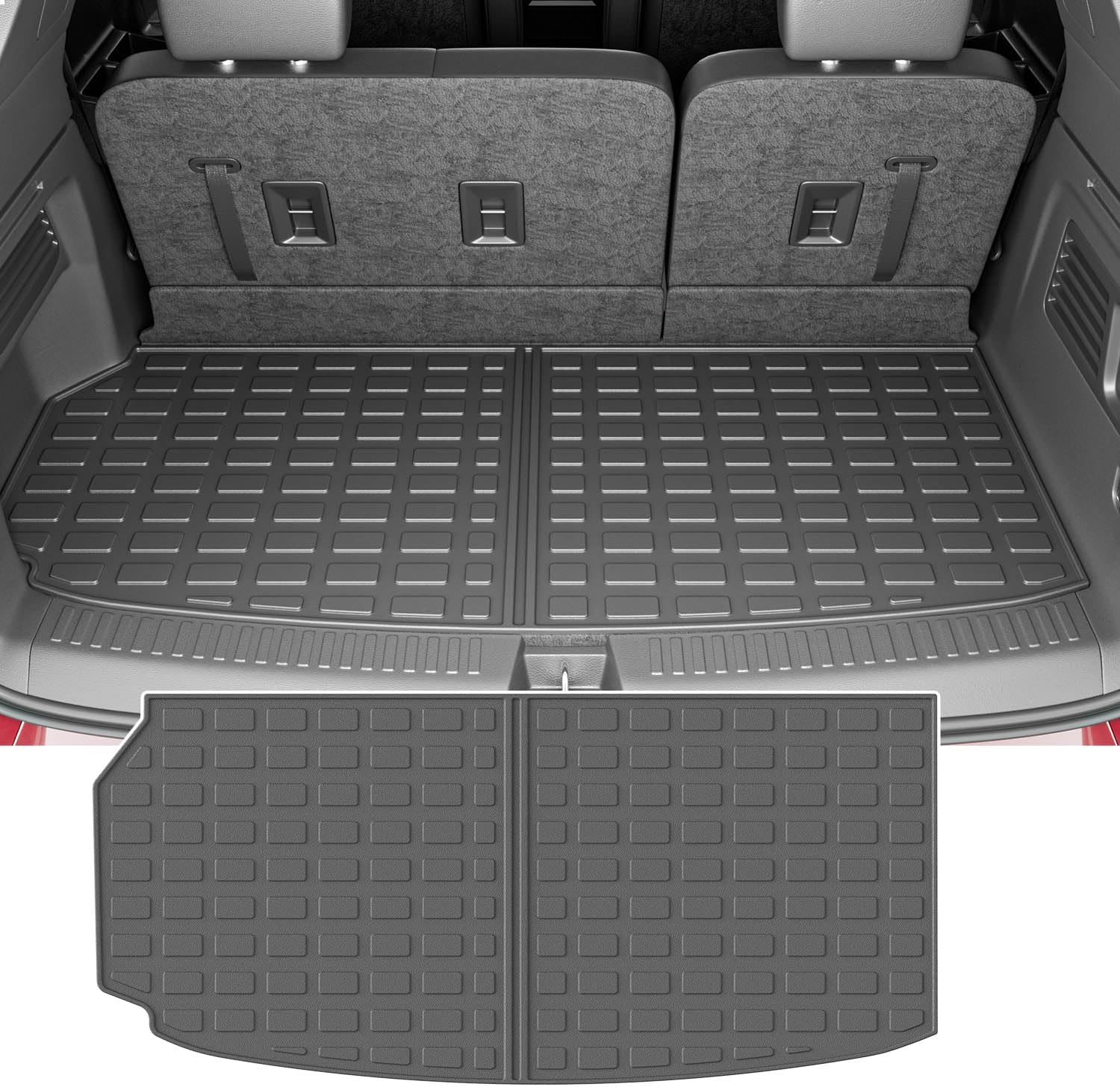 Amazon.com: powoq 7&8 Seats Cargo Mat Compatible with 2024 2025 Chevy ...