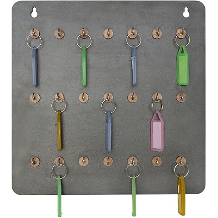 BLUEWUD Skywood Wooden Wall Mount Key Chain Holder Key Hooks Wenge (21 ...