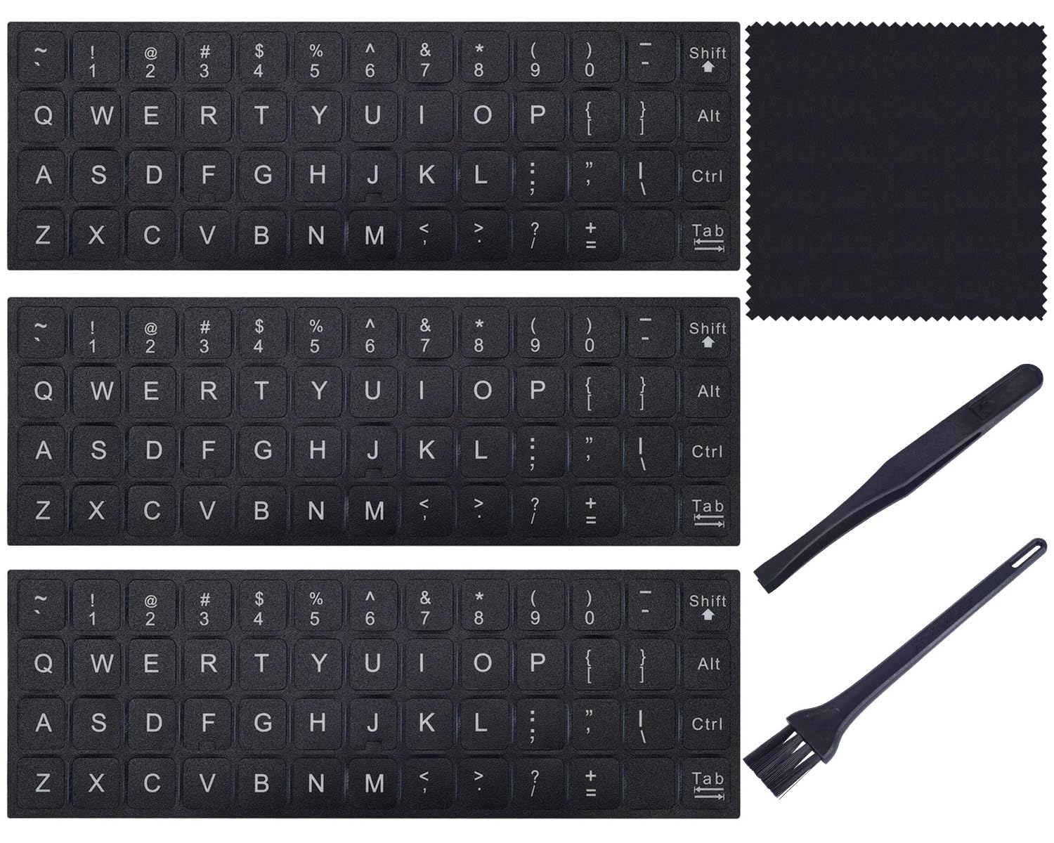 Amazon.com: English Keyboard Stickers(6-in-1), English Keyboard Letters ...