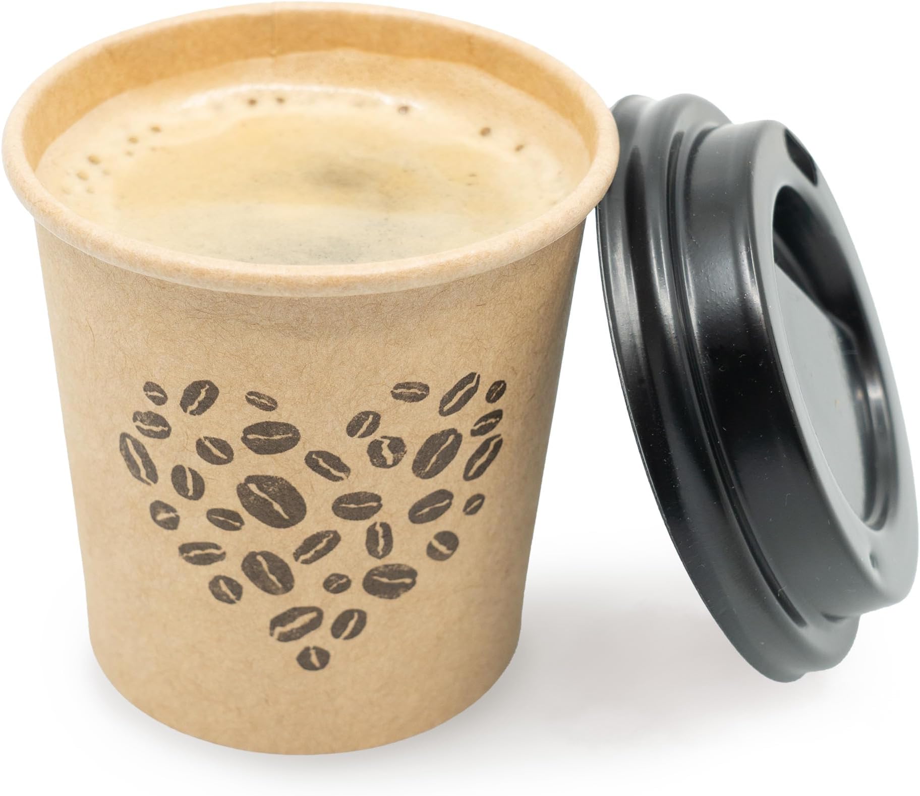 Amazon.com: ECODESIGN-US Disposable Espresso Cups with Lids - 4 Oz - 50 ...