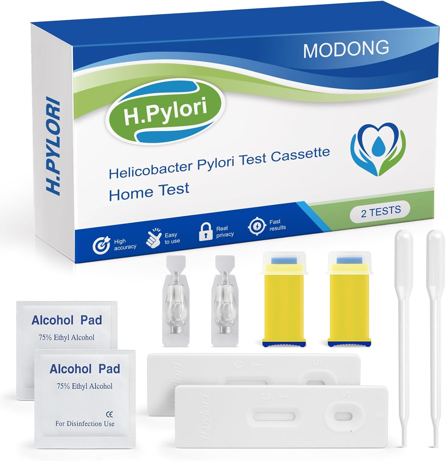 Amazon.com: H Pylori Test Kit at Home-Fast Results in 10-15 Minutes, 2 ...