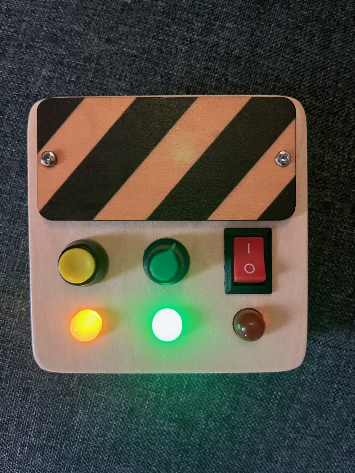 $7/mo - Finance POLKRANE Busy Board with LED Light, Montessori Toys ...