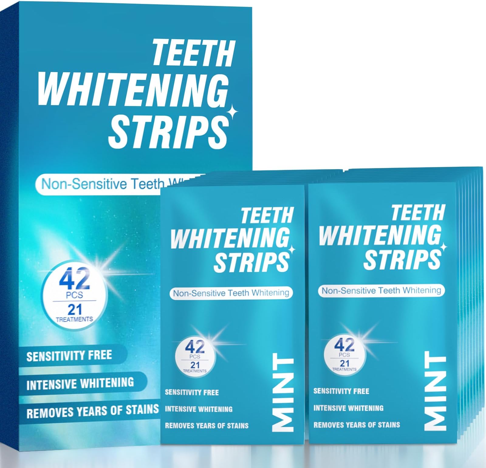 Amazon.com: Teeth Whitening Strips for Sensitive Teeth - 42 Strips ...
