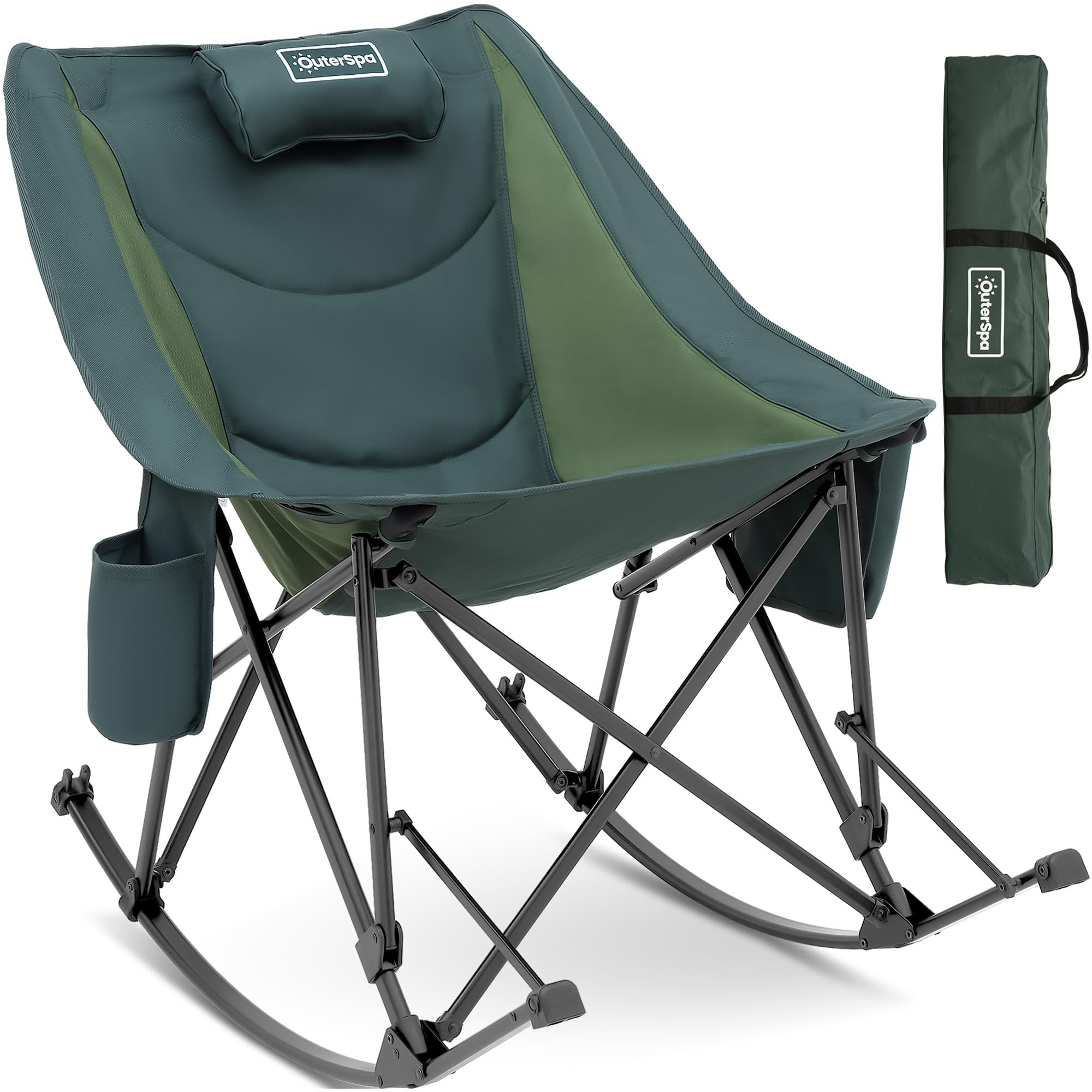 Amazon.com: OuterSpa Camping Chairs, Rocking Camping Chairs Foldable ...