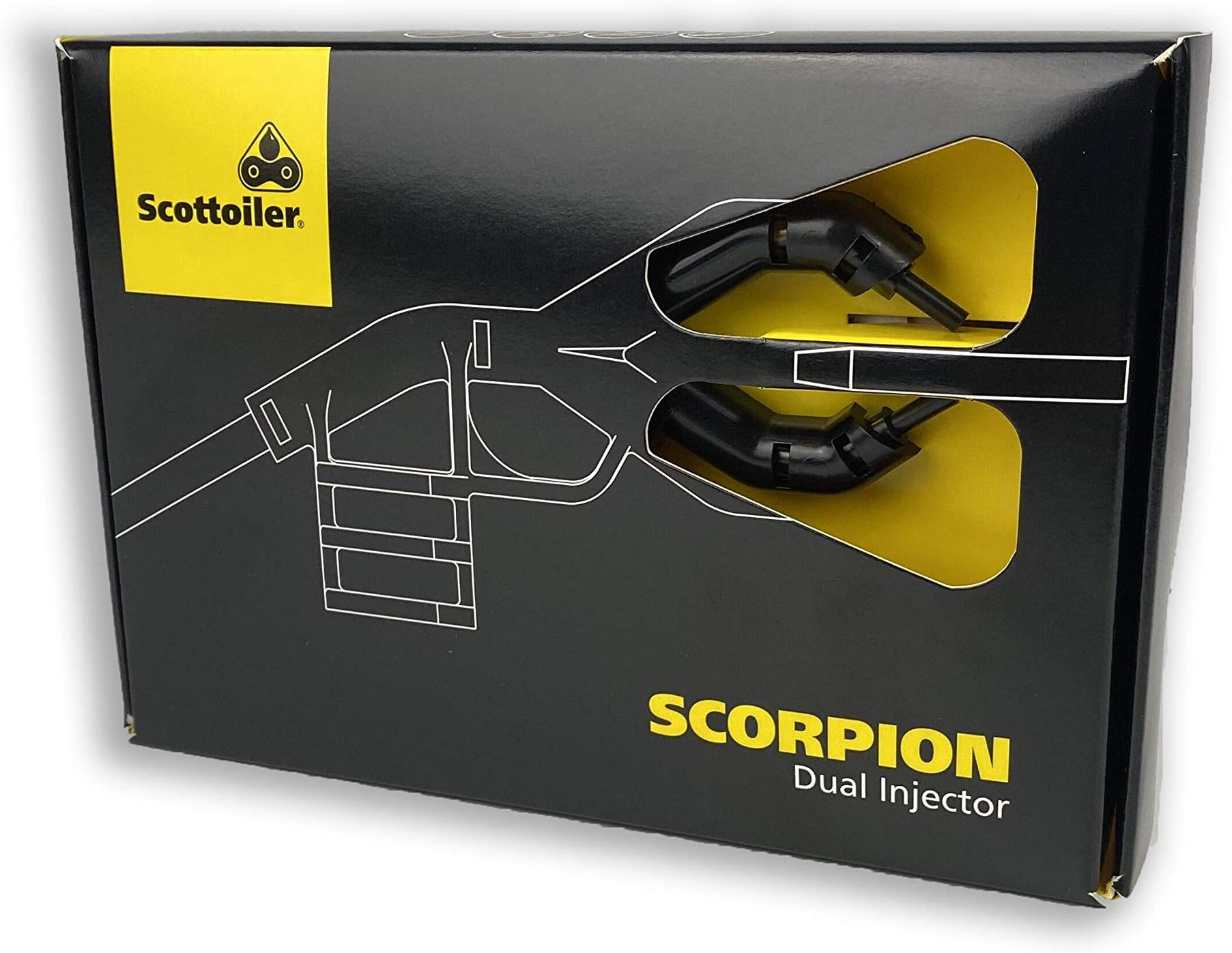 Scottoiler Scorpion Dual Injector - Twin feed applicator for all Chain ...