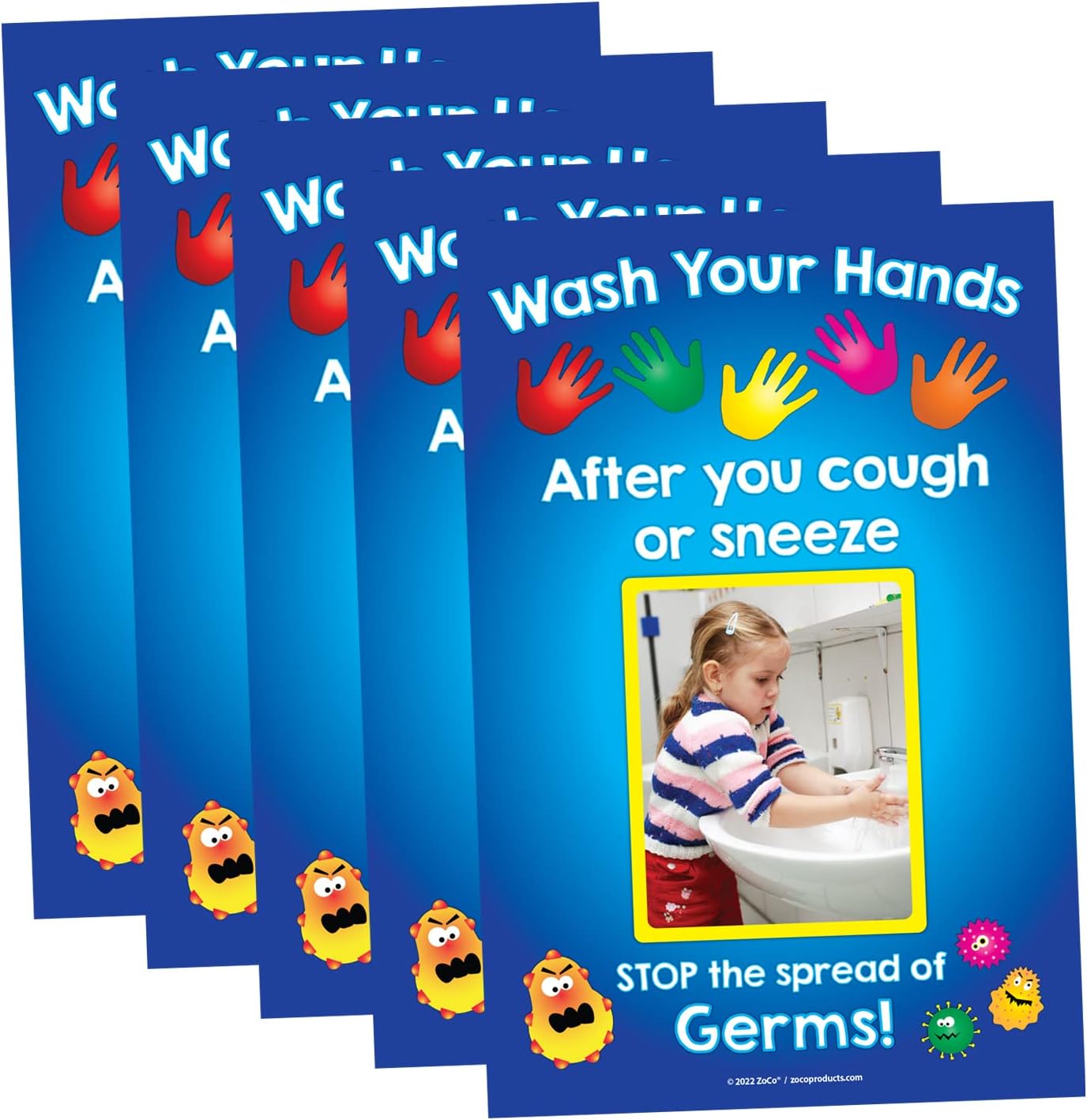 Educational Hand Washing Posters for Kids - Chile | Ubuy