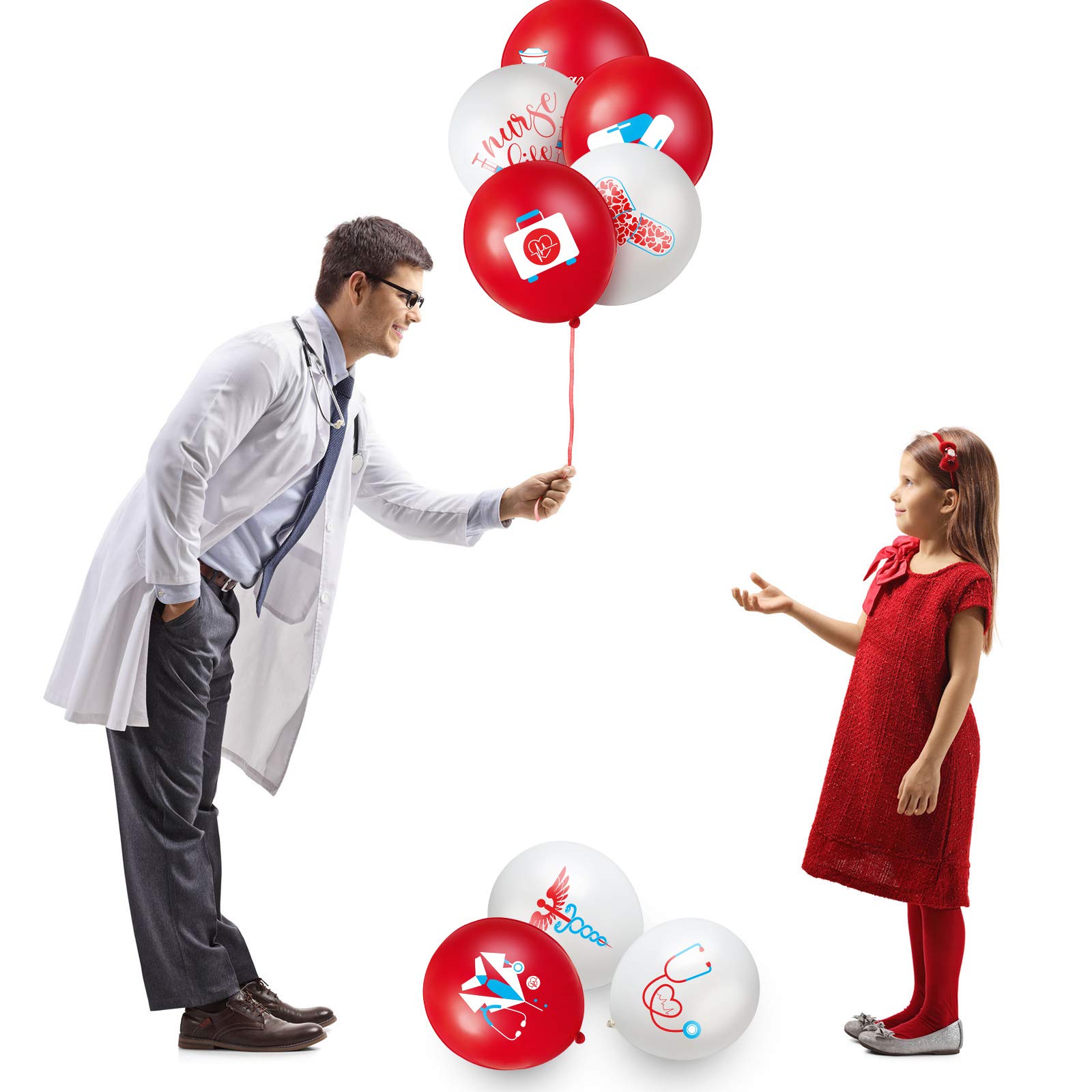 Snapklik.com : Skylety 48 Pieces Nurse Balloons 12 Inch Congrats ...