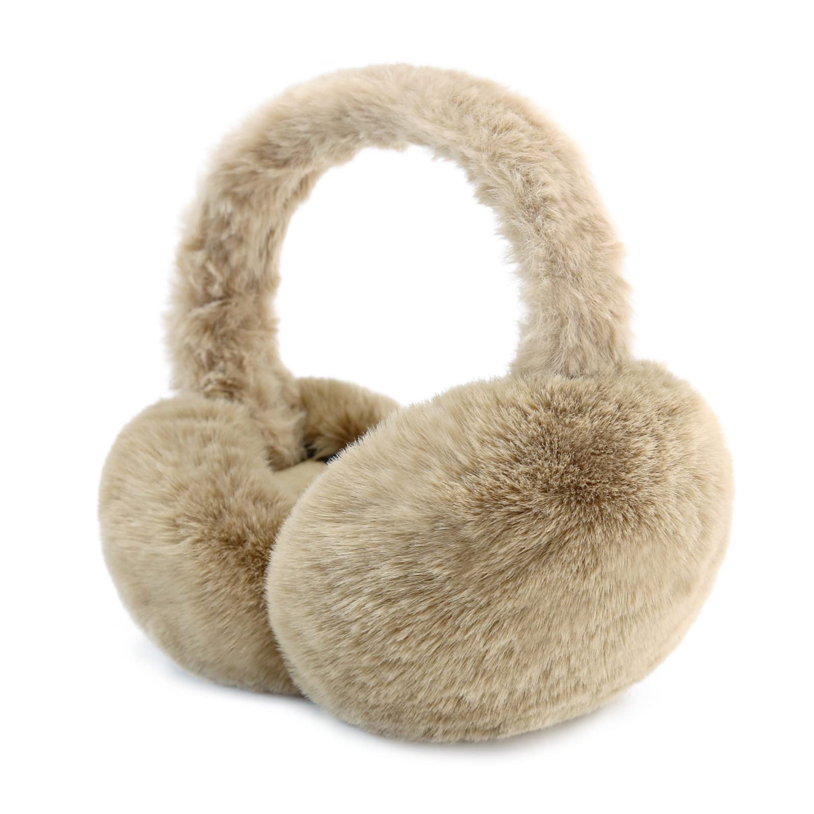 Amazon.com: PIGBENGO Foldable Ear Muffs for Women Cold Weather Fluffy ...