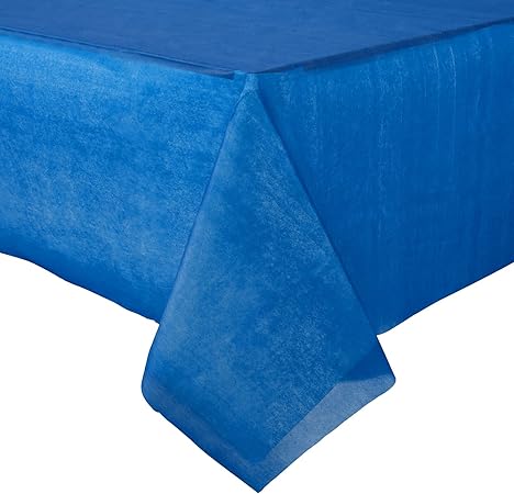 3 Pack Royal Blue Plastic Tablecloth, 54" x 108" Disposable Table Cover ...
