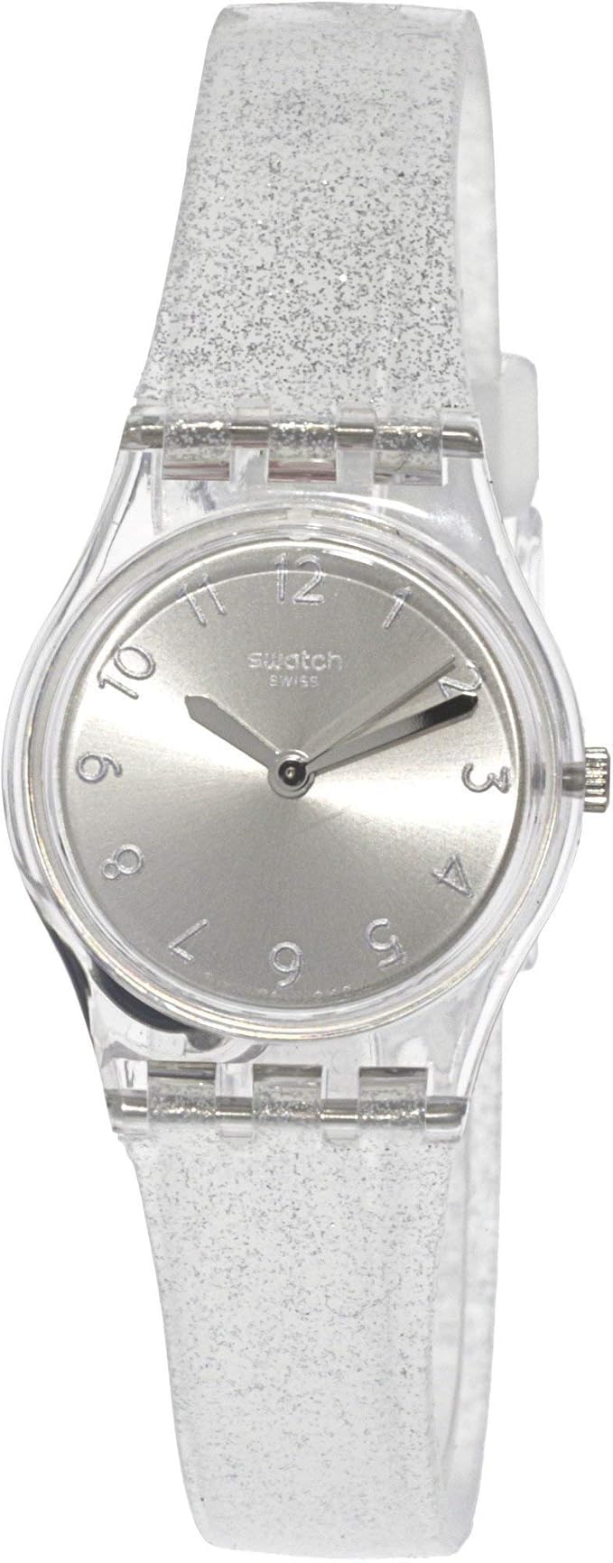 Swatch Womens Analogue Quartz Watch with Silicone Strap LK343E : Amazon ...