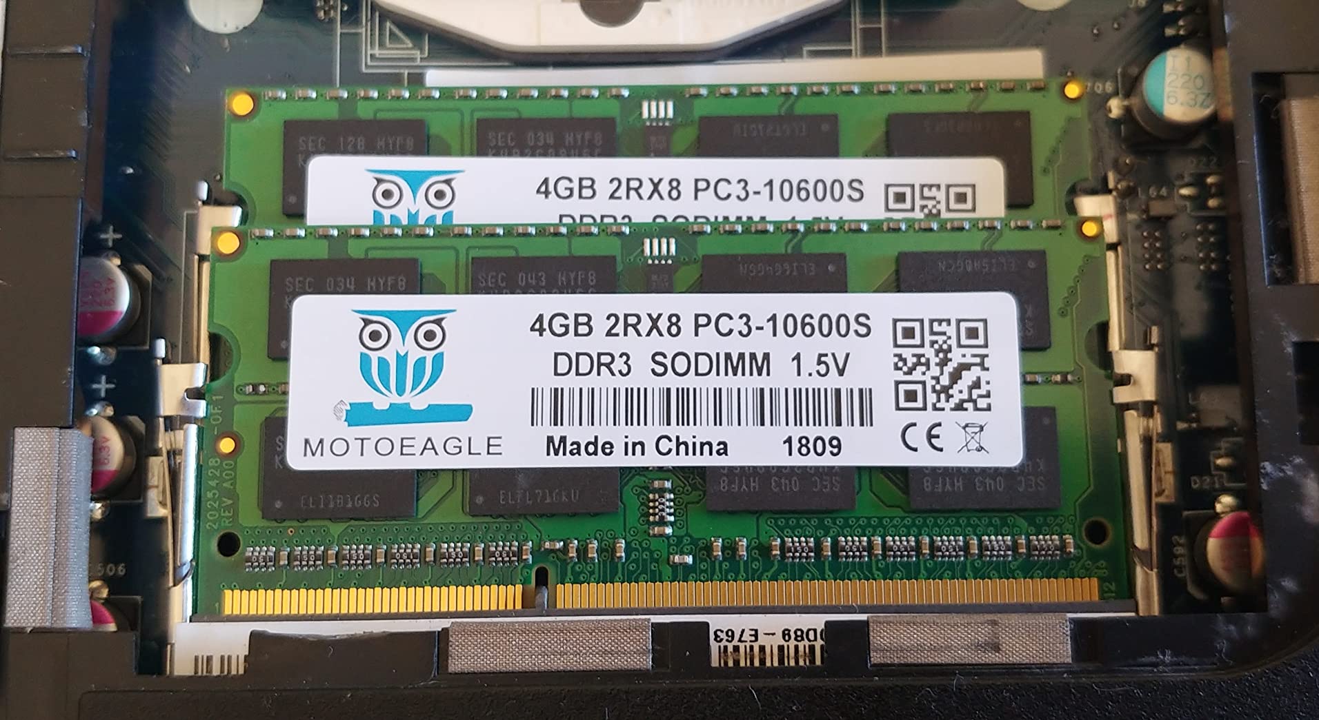 Amazon.co.jp: PC3 10600 10700 4GB×2枚 DDR3 1333MHz ノートPC用メモリ1.5V 204Pin ...