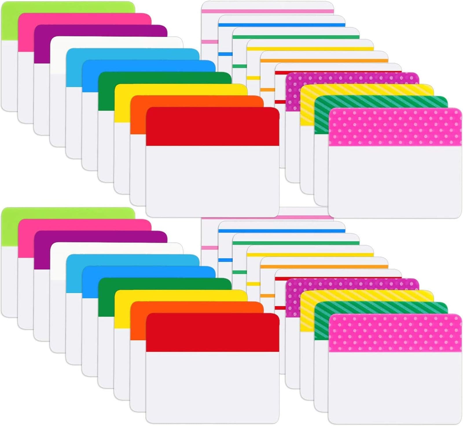 Amazon.com : AIYUENCICI Index Tabs with Ruler, 4 Pack 660 Pieces Sticky ...