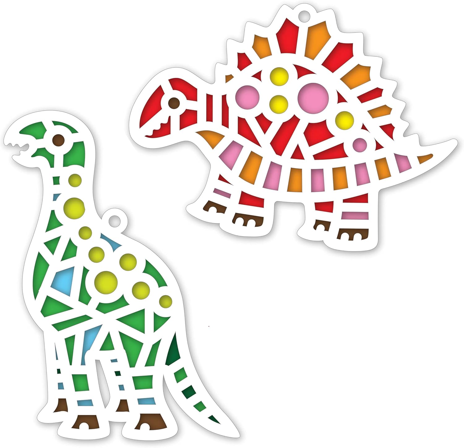 Amazon.com: Kipp Brothers DIY Dinosaur Suncatcher Tissue Paper Craft ...