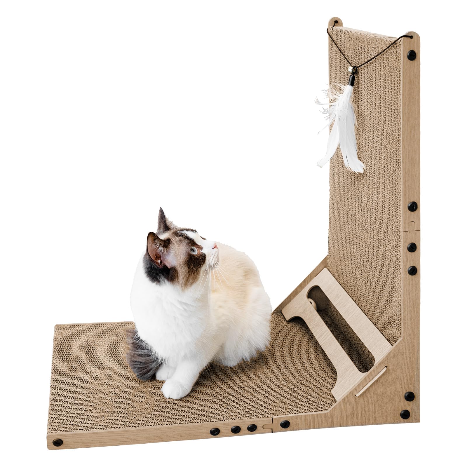 Snapklik.com : Cat Scratcher Vertical Scratcher For Cats L Shape ...