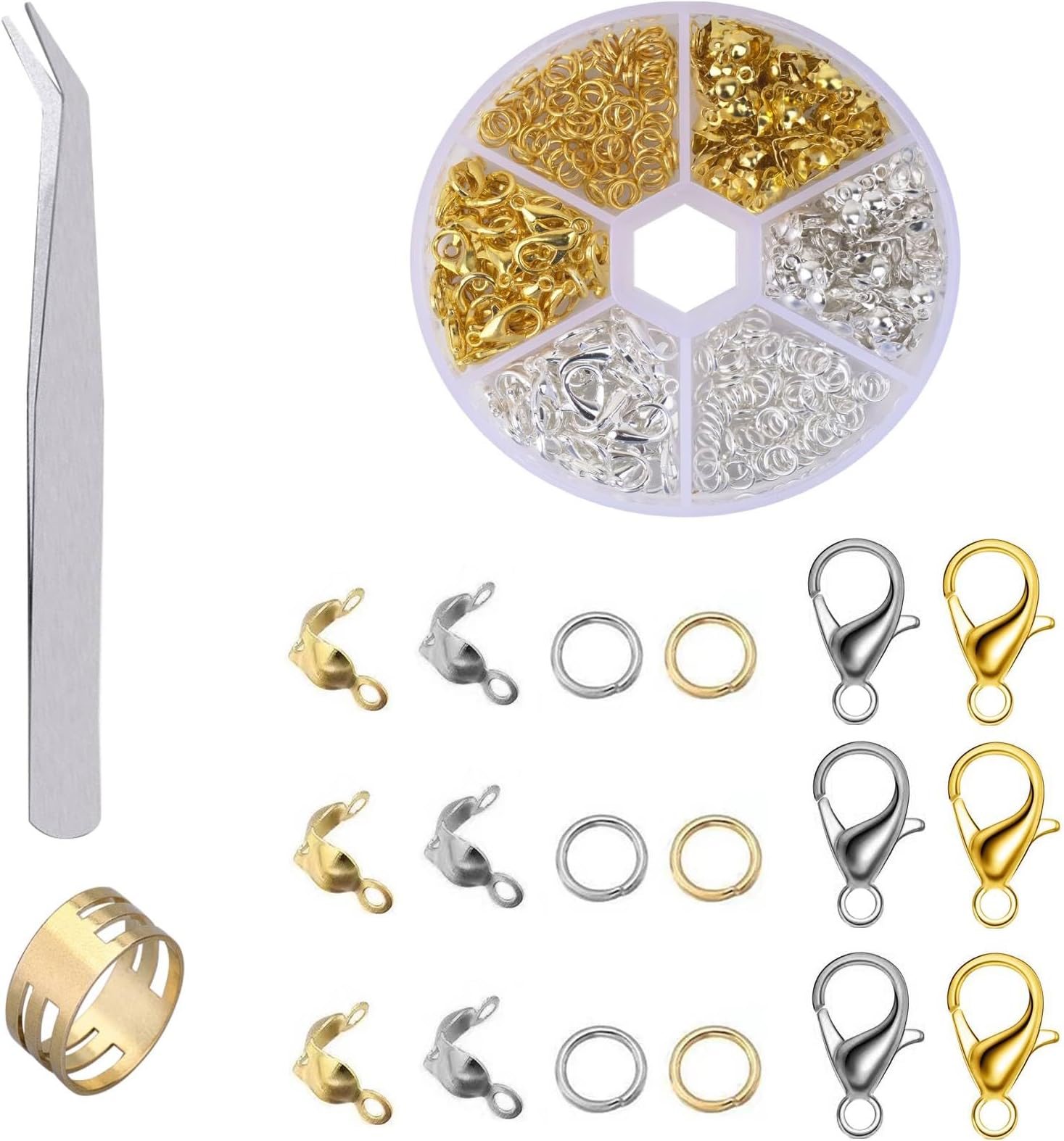 Xumann 460pcs Lobster Clasps for Jewellery Making,Bracelet Clasps with ...