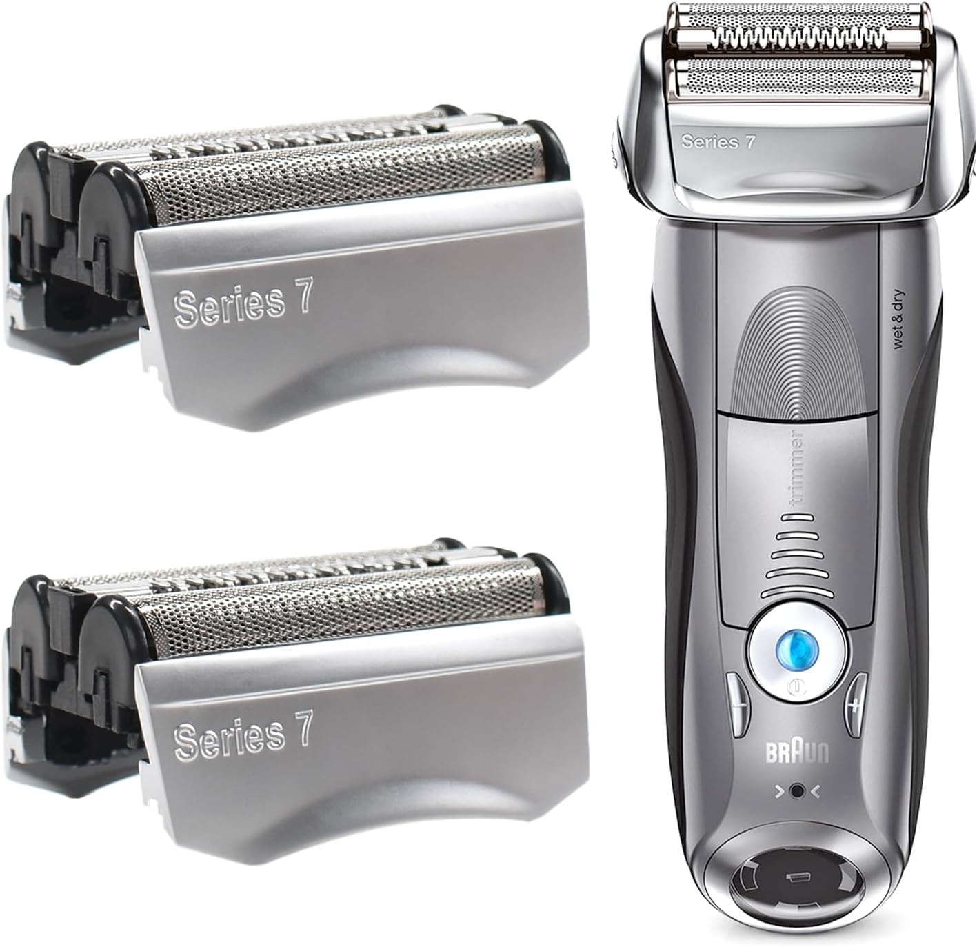 2 Pack Series 7 70S Electric Shaver Head Replacement for Braun, Foil ...