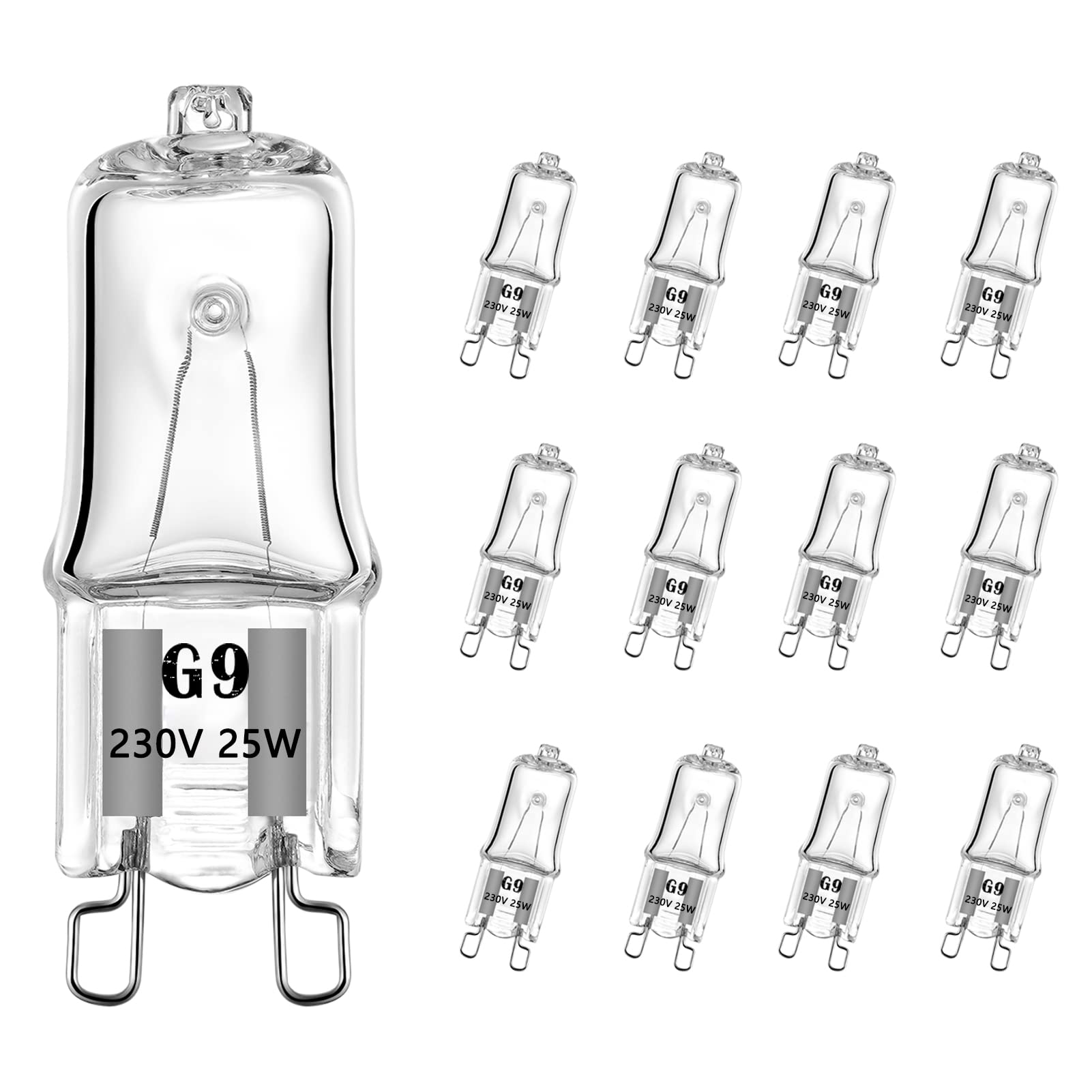 AHEVO G9 Light Bulbs 25Watt 230Volt Halogen Light Bulb G9 Base Bi-Pin ...