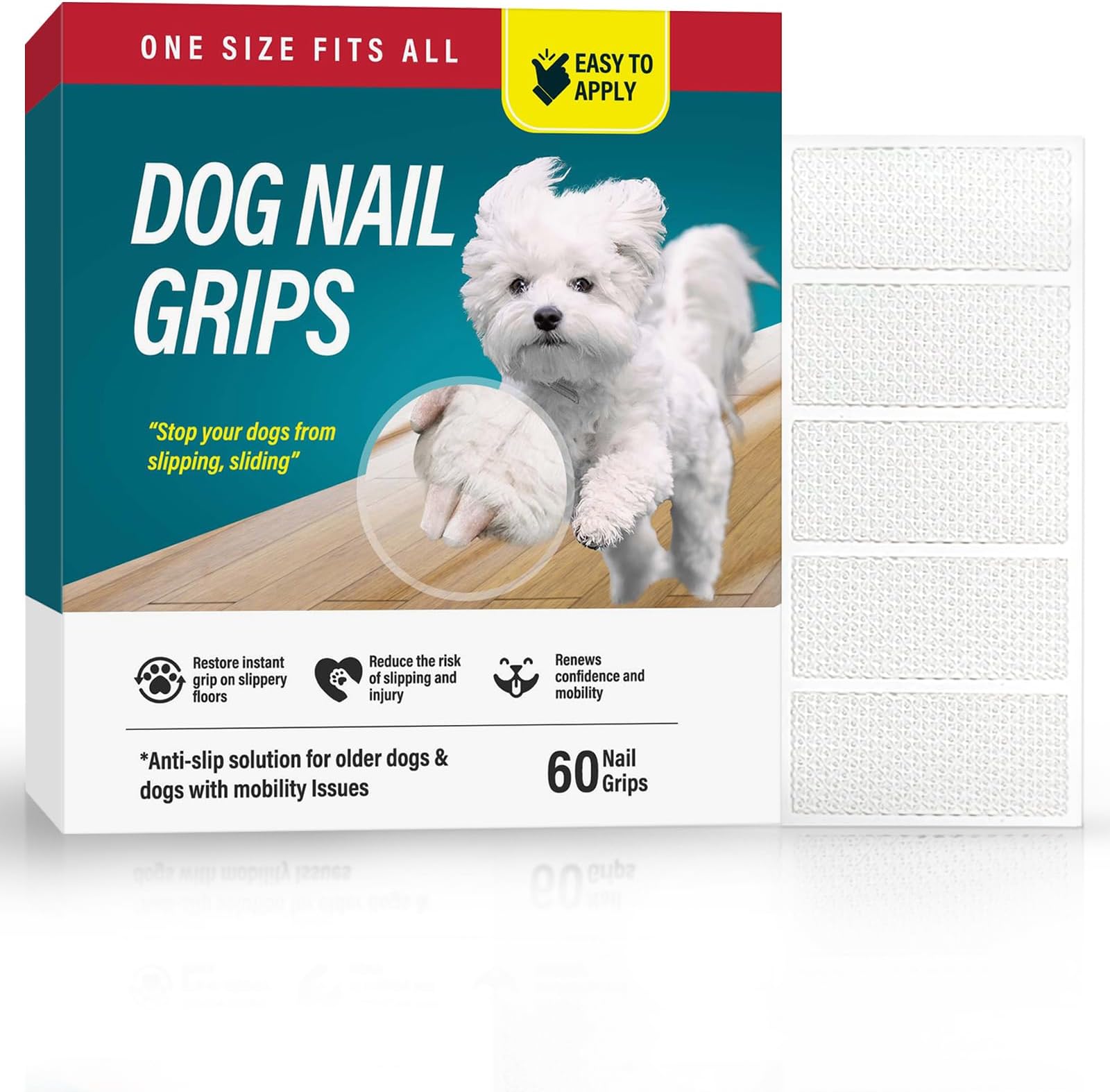 Amazon.com: Anti-Slip Tape for Dogs Paw - Anti-Slip Dog Nail Wraps for ...