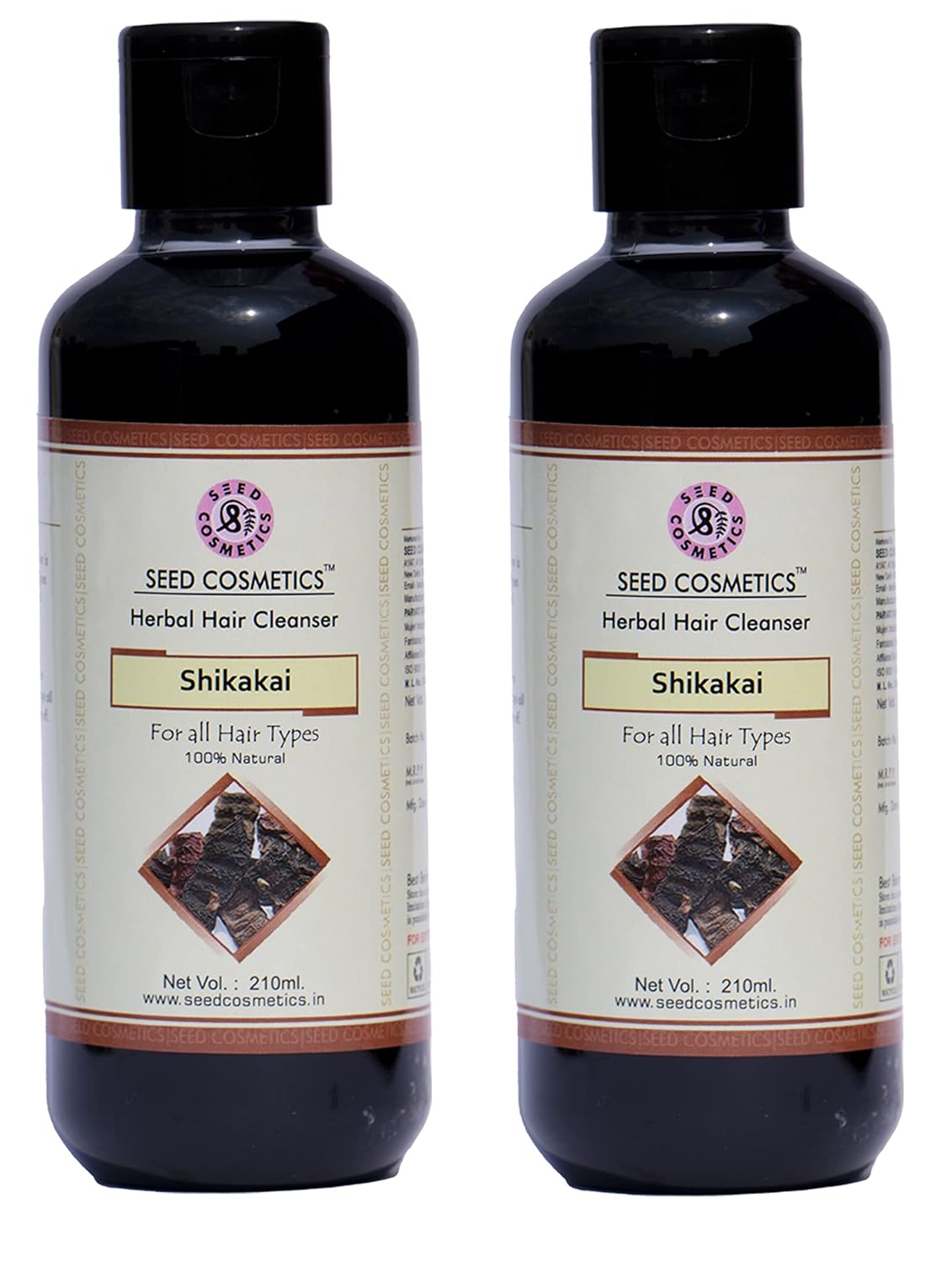 Buy Seed Cosmetics Shikakai Herbal Hair Oil – 210ml, Pack of 2 ...