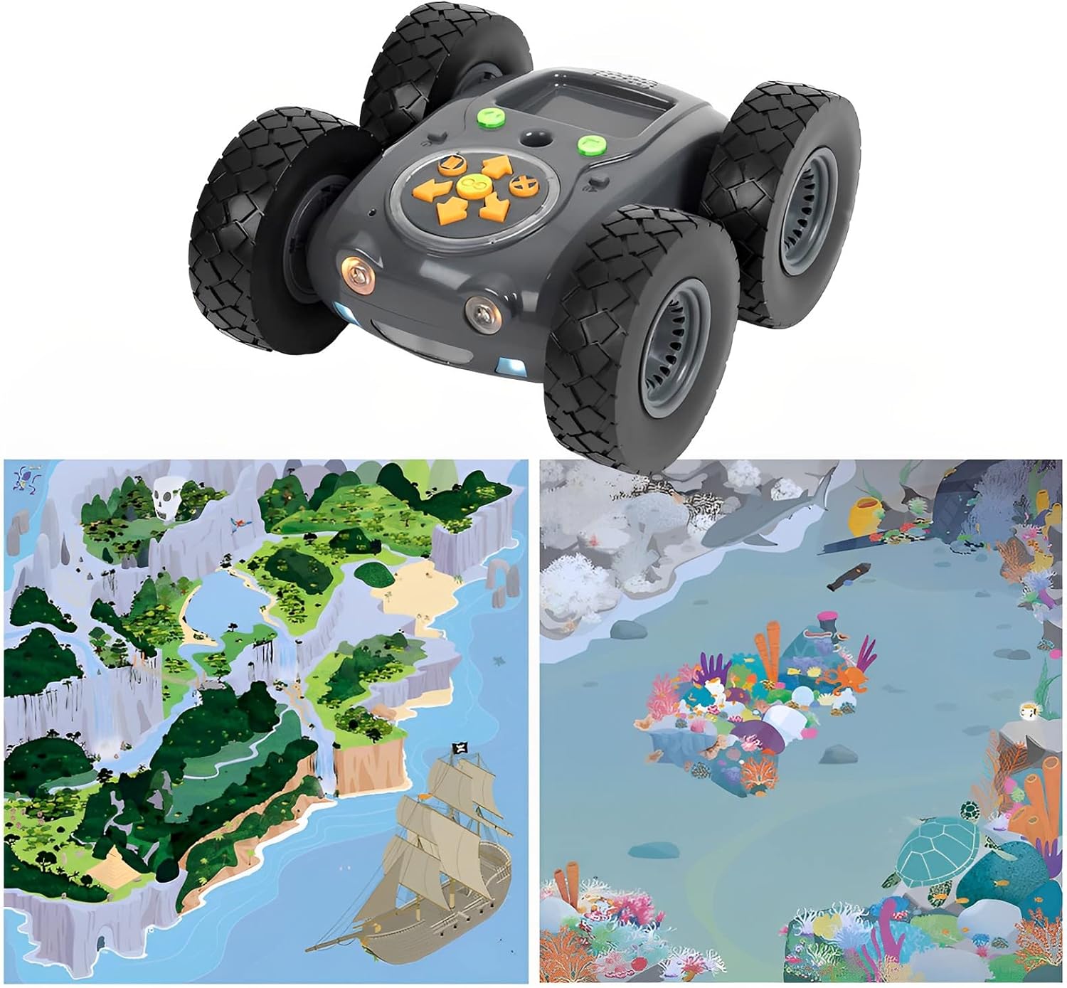 Amazon.com: Generic Tuff-Bot The Rugged Coding Robot with Coral Reef Mat & Treasure Island ...