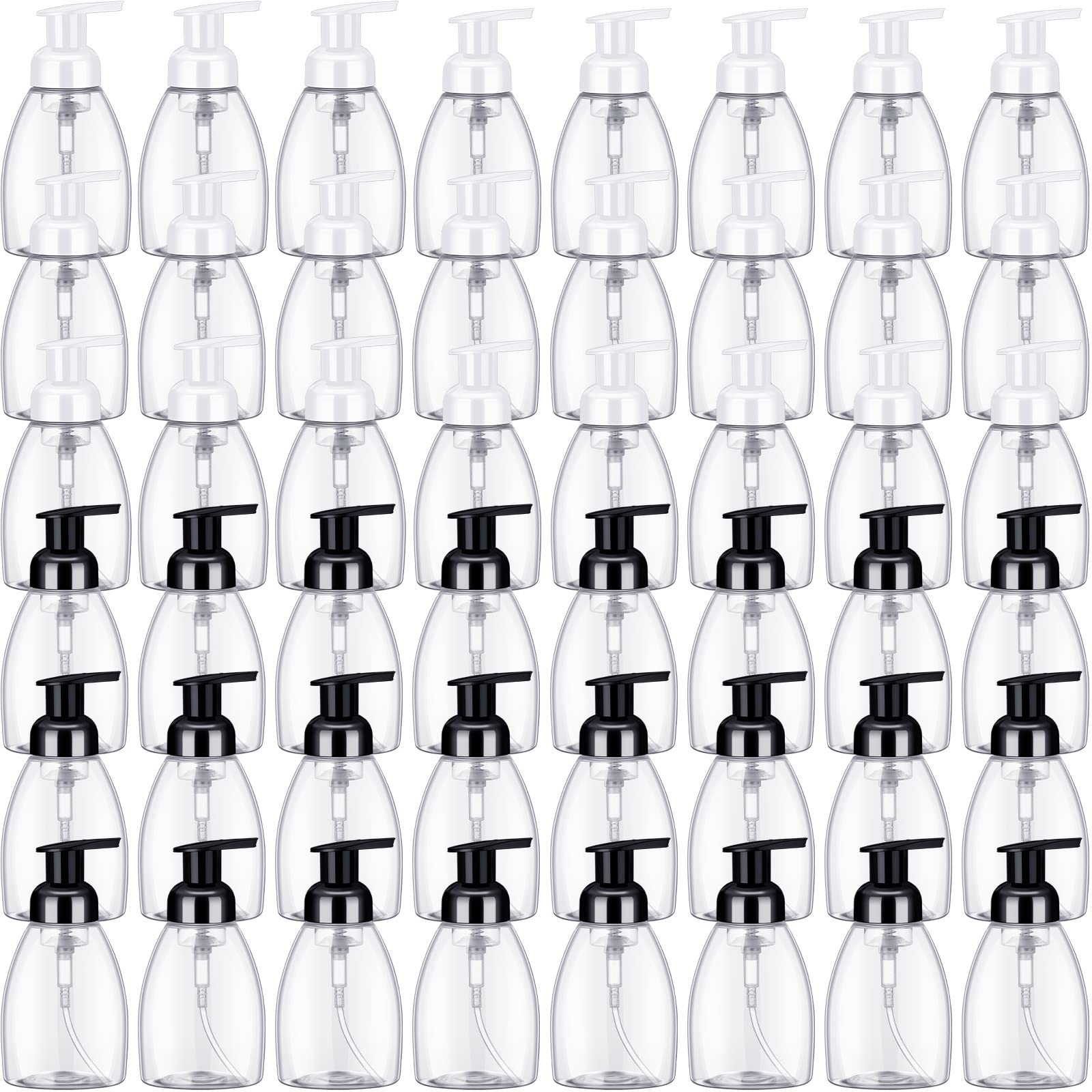 Nuenen 48 Pieces Foaming Soap Dispensers Pump Bottles Bulk 8 oz Plastic ...
