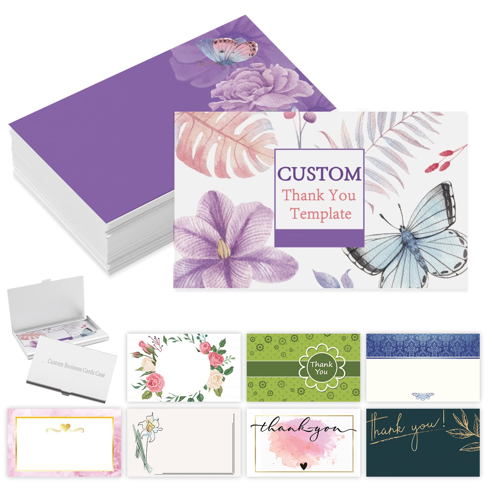 Amazon.com : Custom Business Cards with Logo Personalized Double Side ...