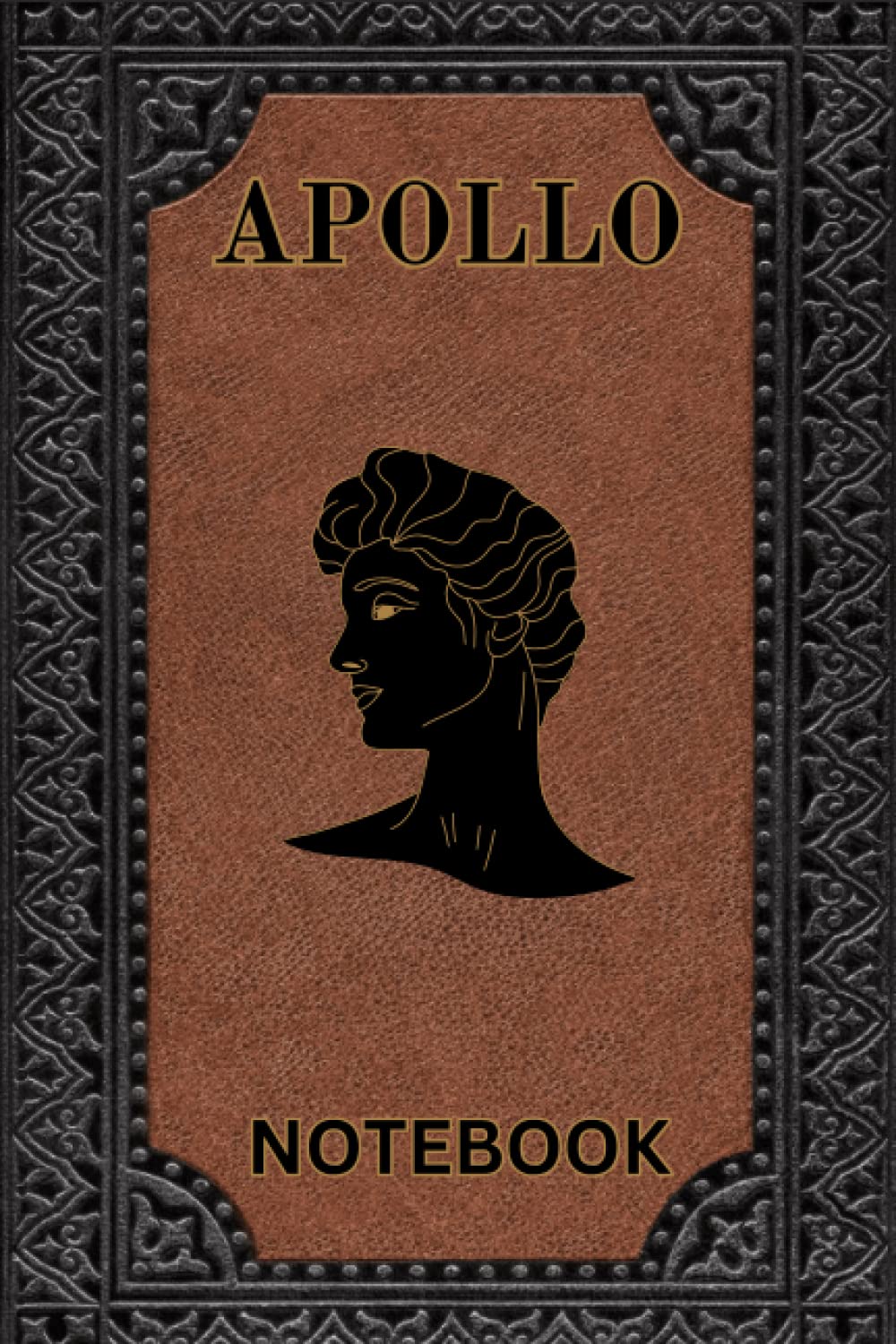 Apollo Notebook: 100 Page Line Roman God Themed Journal Black and Brown ...
